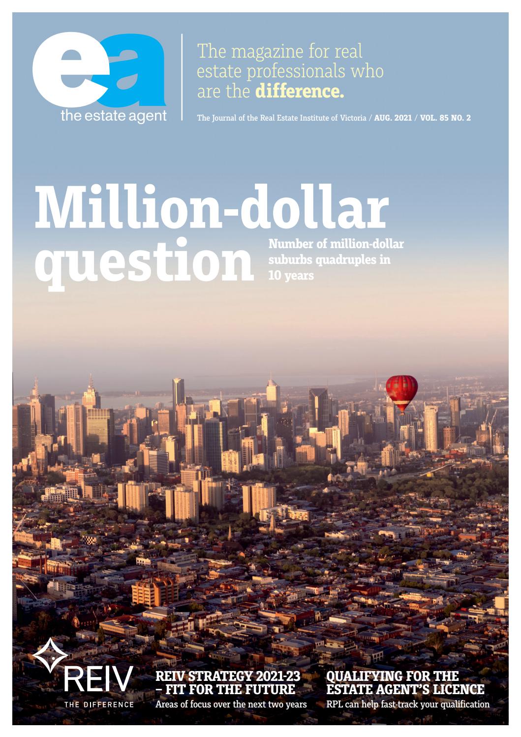 The Estate Agent August Issue by Real Estate Institute of Victoria - Issuu