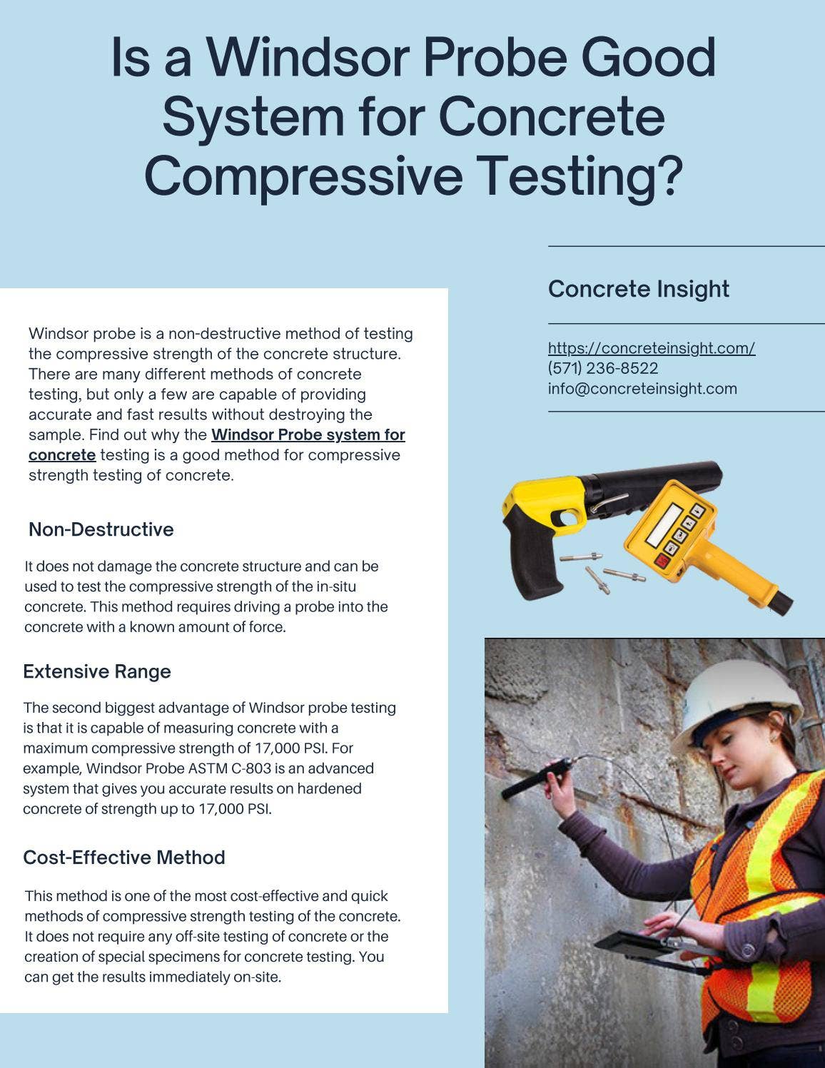 Is a Windsor Probe Good System for Concrete Compressive Testing? by ...