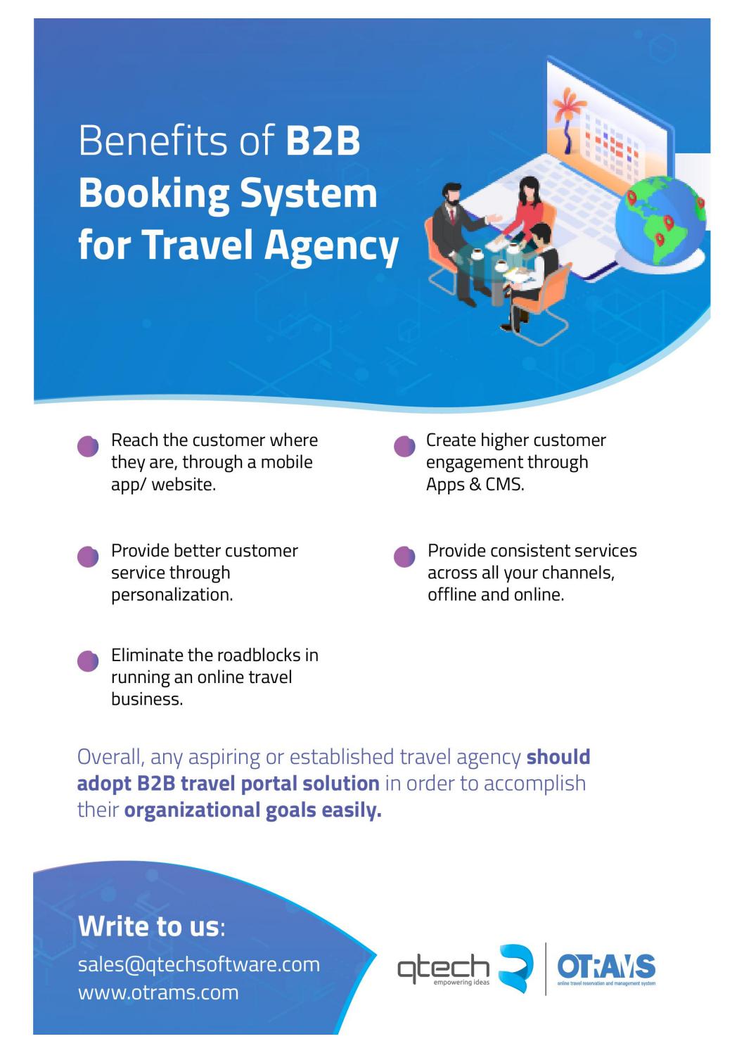Benefits of B2B Booking Engines for Travel Agency by Otrams Software ...