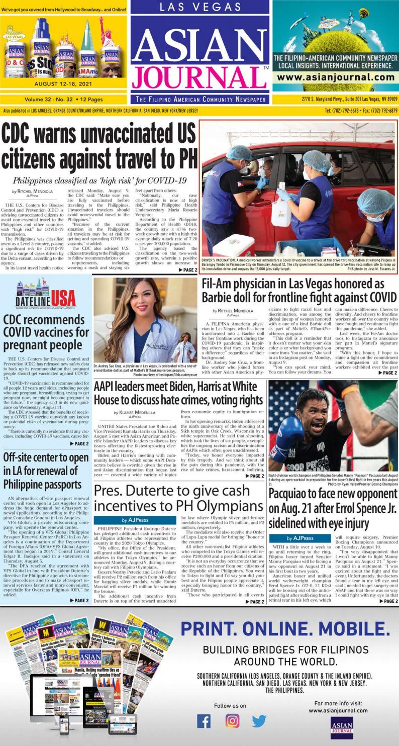 081221 - Las Vegas Edition by Asian Journal Community Newspapers - Issuu