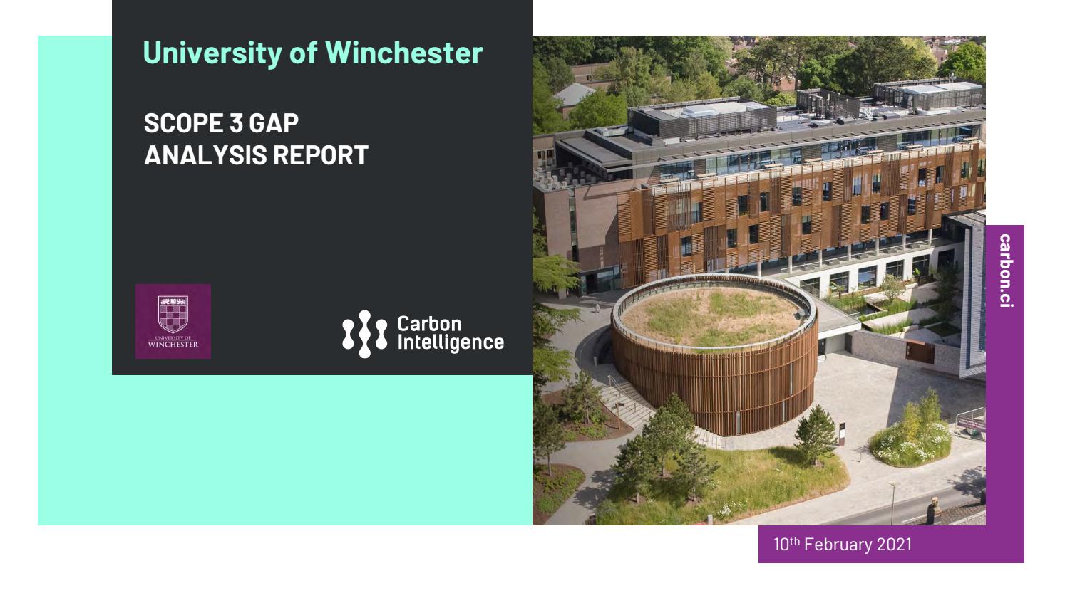 Scope 3 Gap Analysis Report by University of Winchester - Issuu