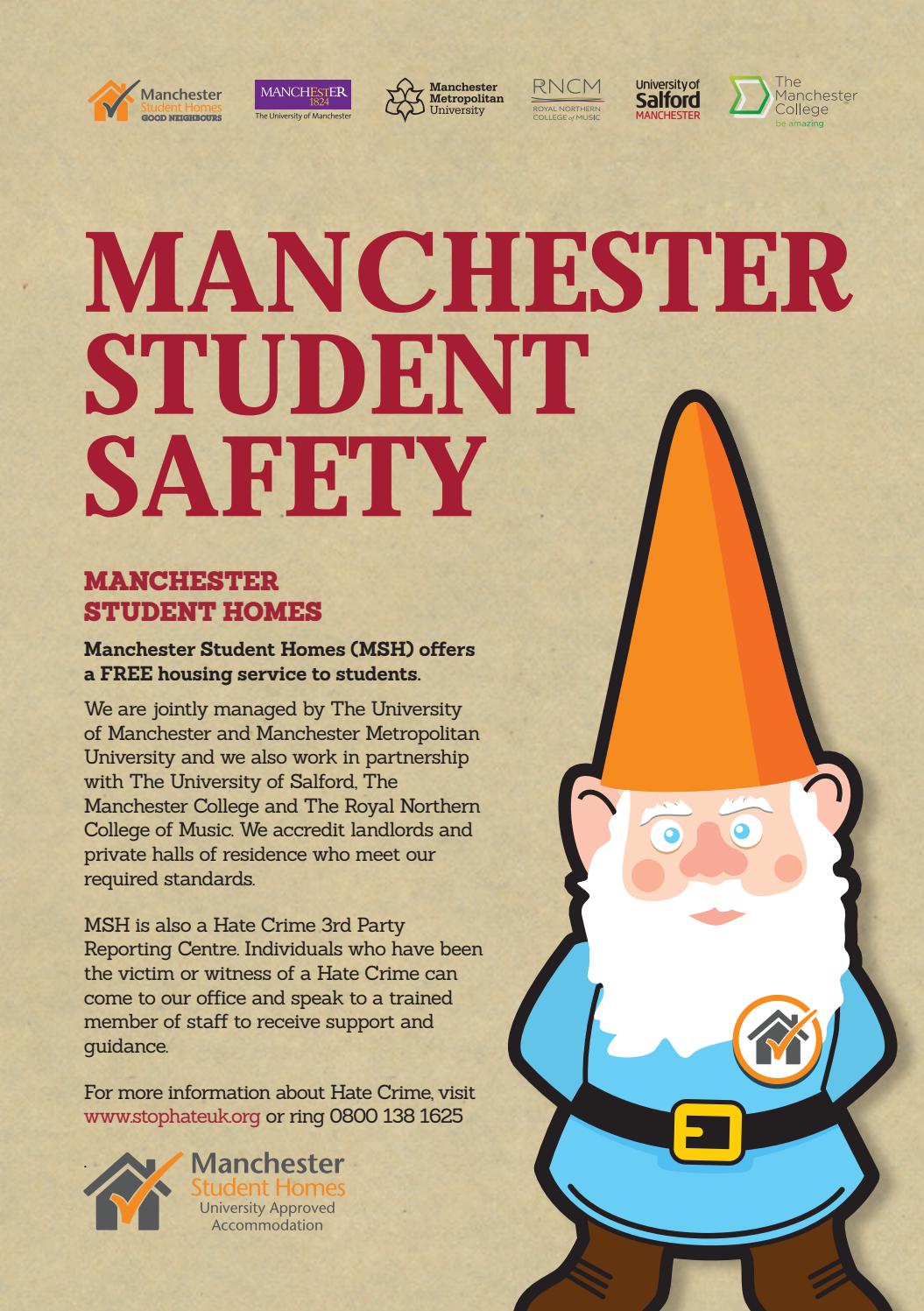 Student Safety Flyer by Manchester Student Homes - Issuu