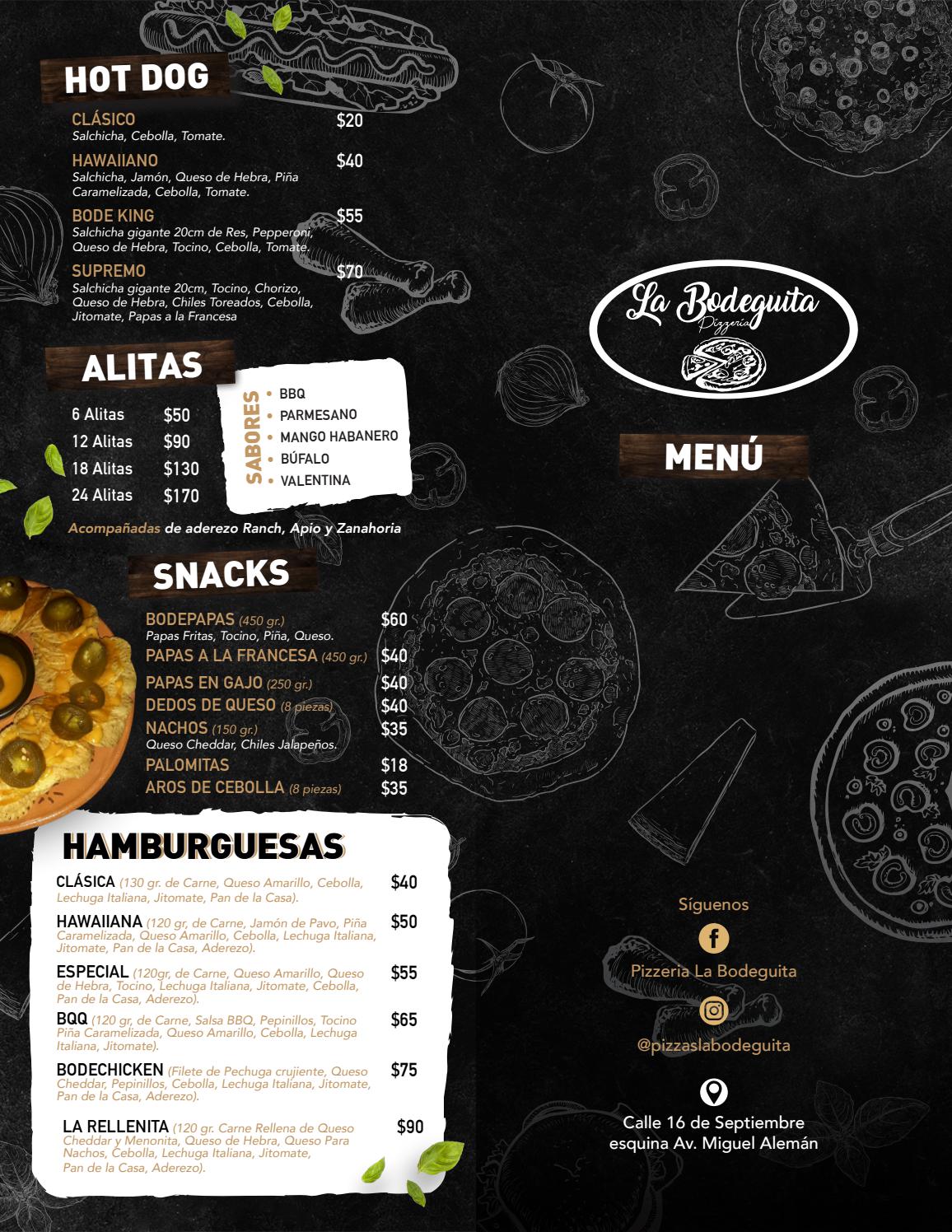 La bodeguera - menú by Celeste Ugalde - Issuu