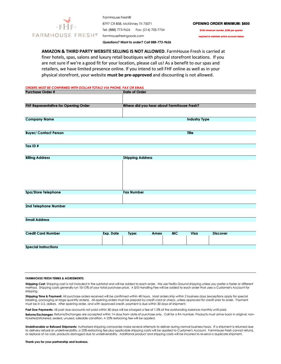 Farmhouse Fresh Order Form 2021 by Cheryl Fletcher - Issuu