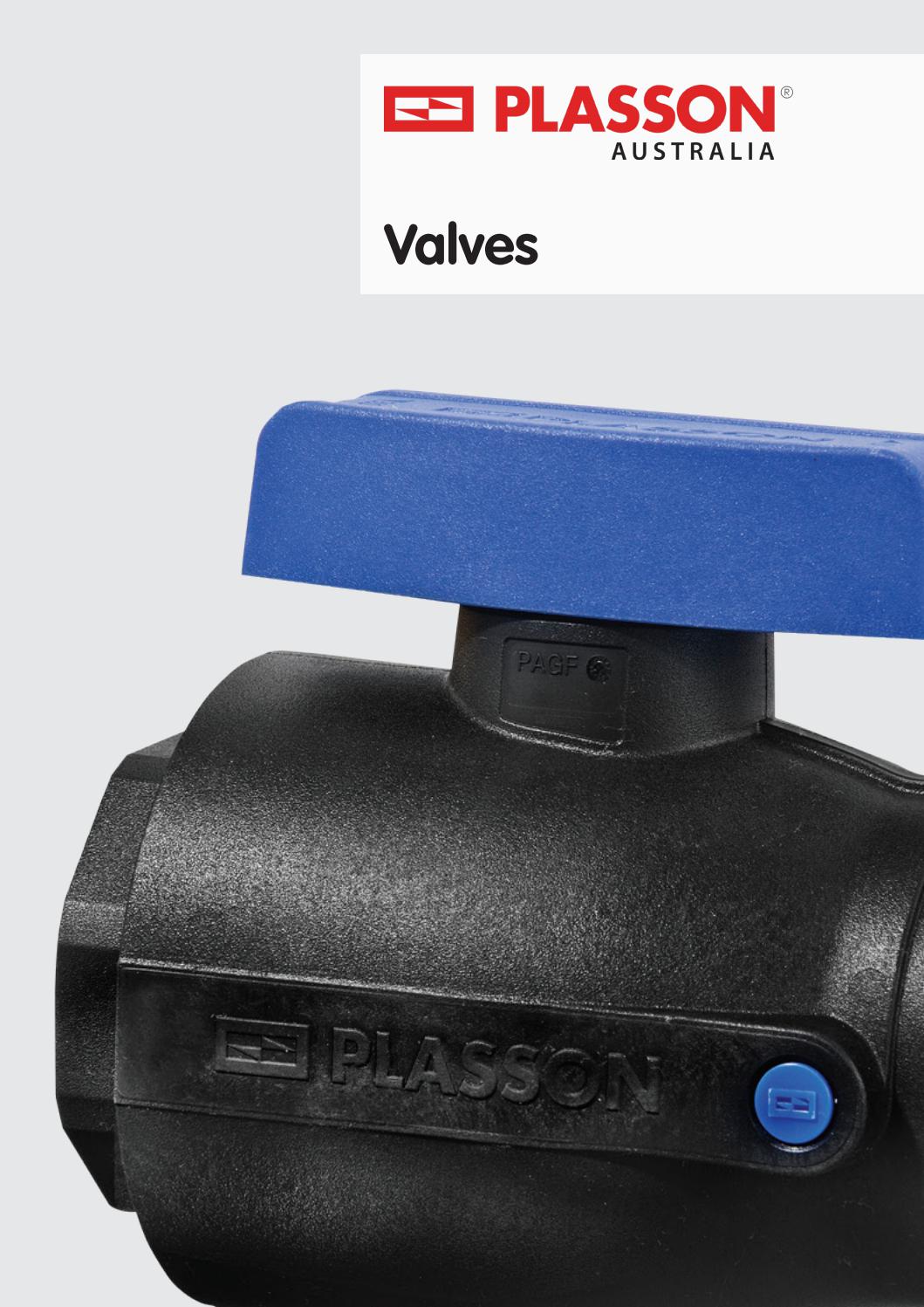 PLASSON VALVES CATALOGUE by PLASSON Australia - Issuu