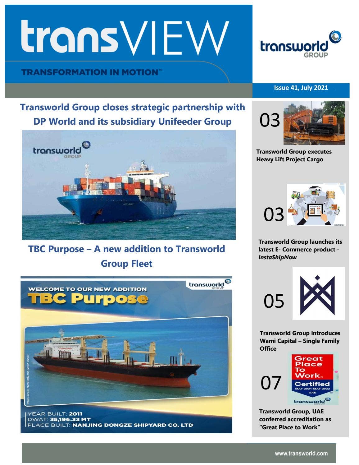 TransVIEW August 2021 by Transworld Group - Issuu
