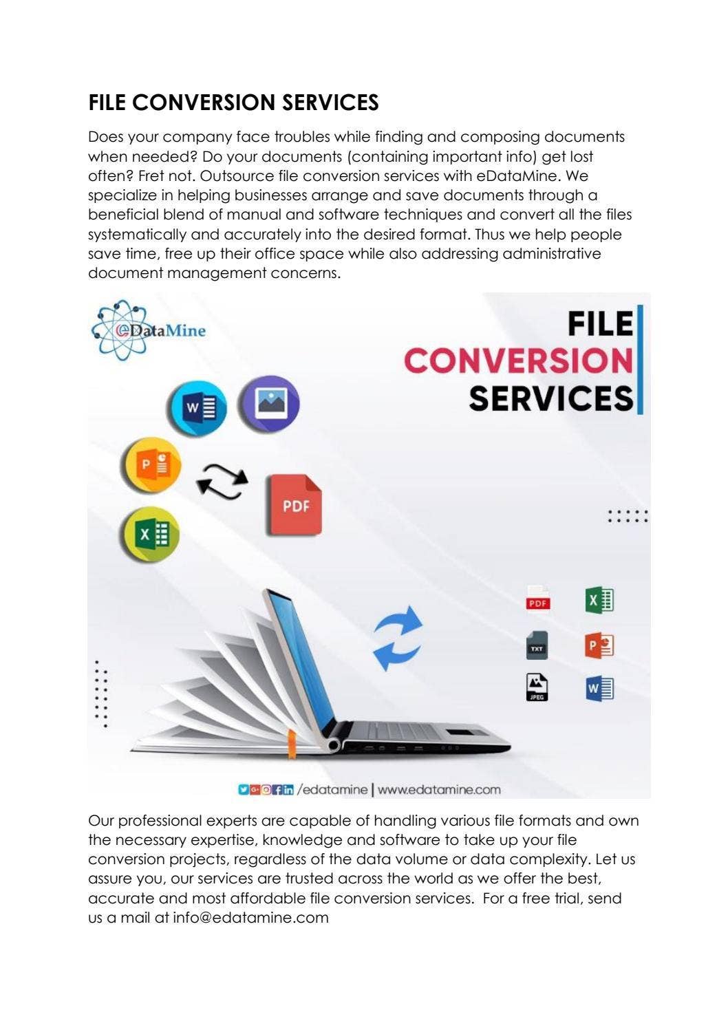 File Conversion Services by eDataMine - Issuu