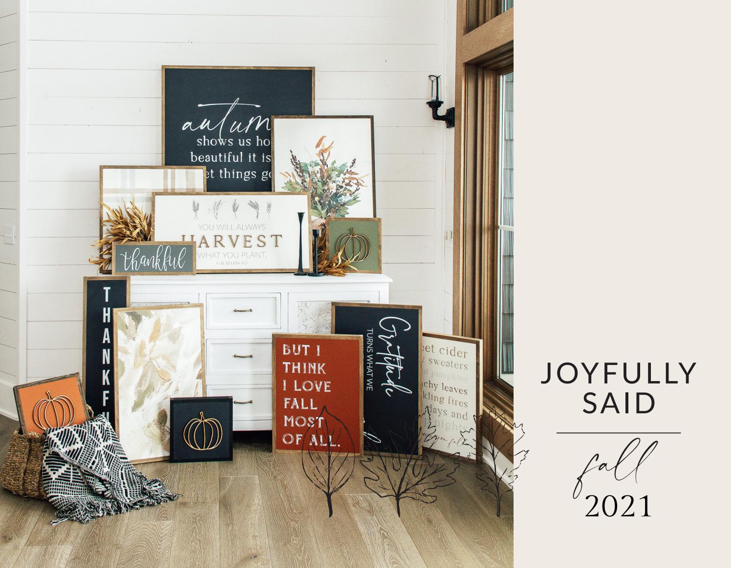 Fall 2021 Sign Collection by Joyfully Said - Issuu