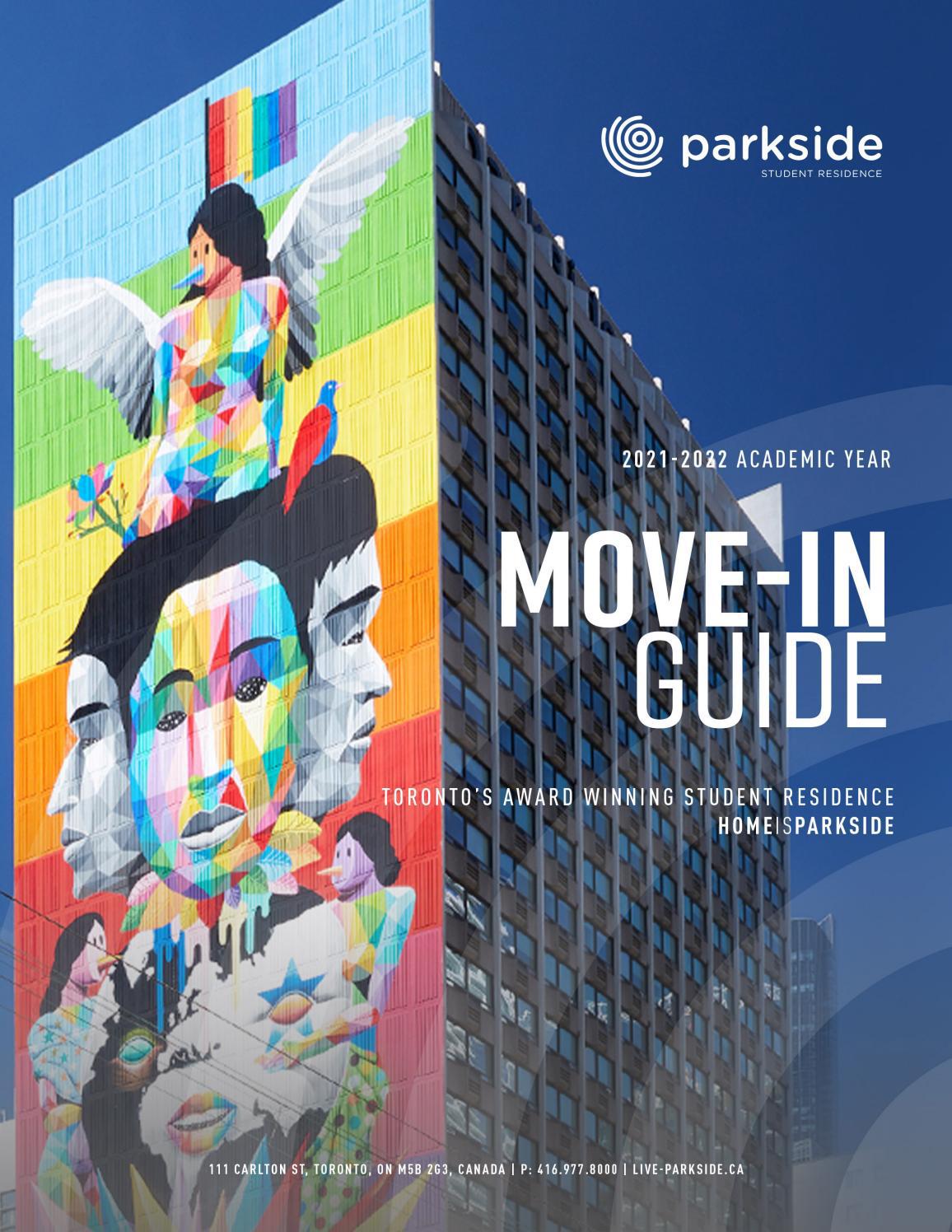 Parkside Move-in Guide 2021 by Canadian Campus Communities - Issuu