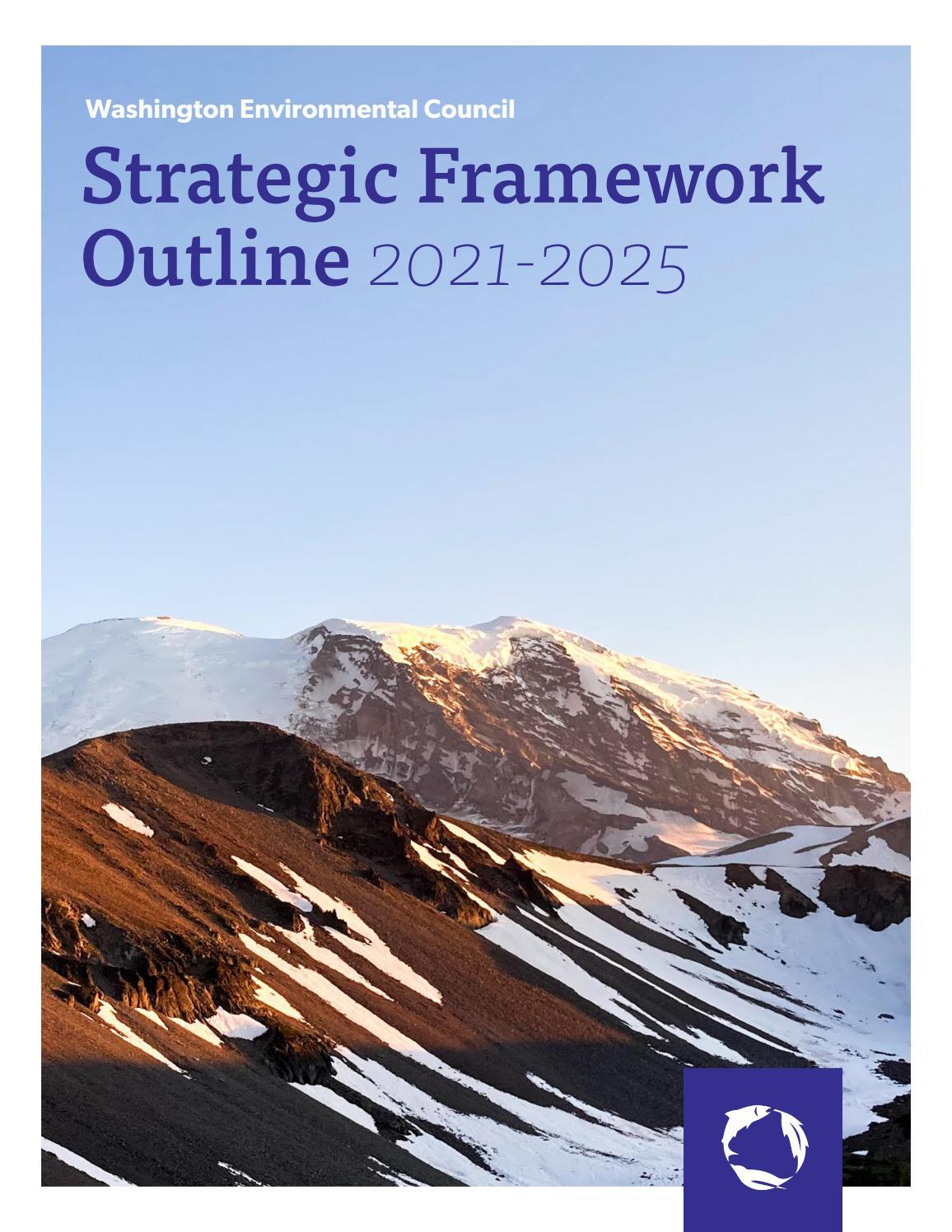 Strategic Framework Outline 2021-2025 by Washington Conservation Action ...