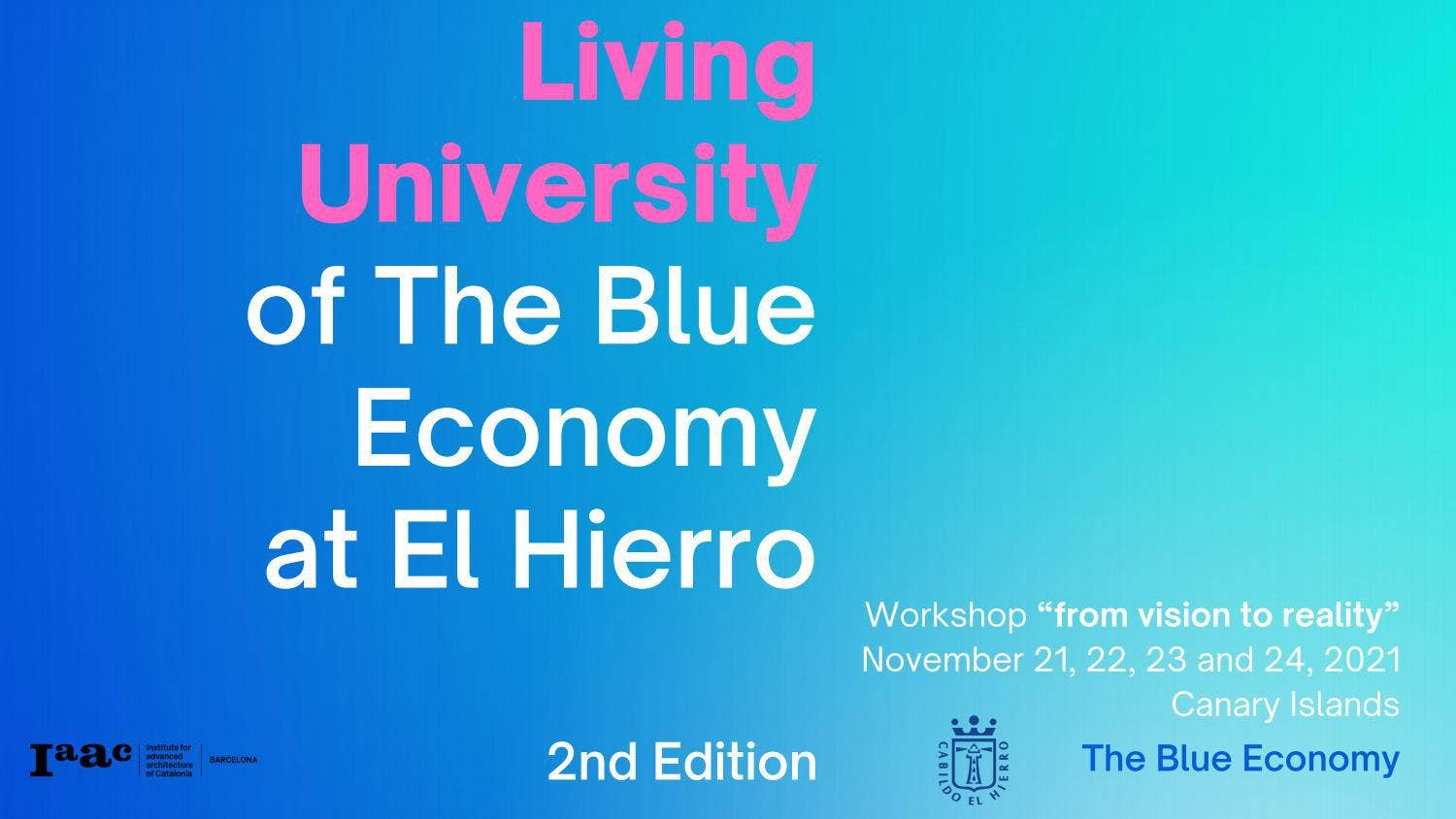 Living University of the Blue Economy at El Hierro, Canary Islands ...