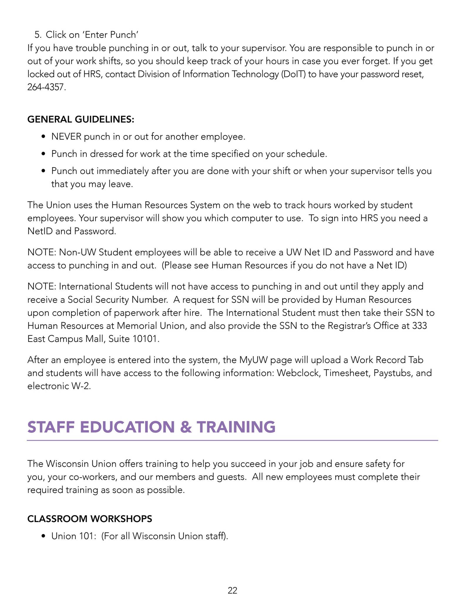 Student Employee Handbook by Wisconsin Union - Issuu