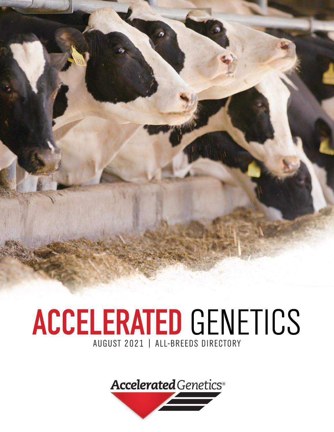 Accelerated Genetics August 2021 All-Breeds Dairy Sire Directory by ...