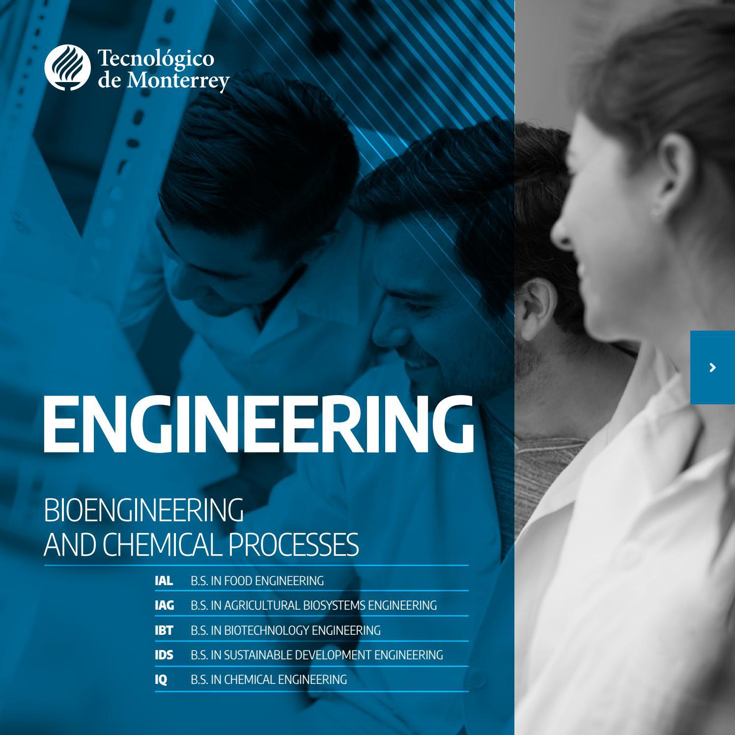 Tec de Monterrey - Engineering Bioengineering and Chemical Processes by ...