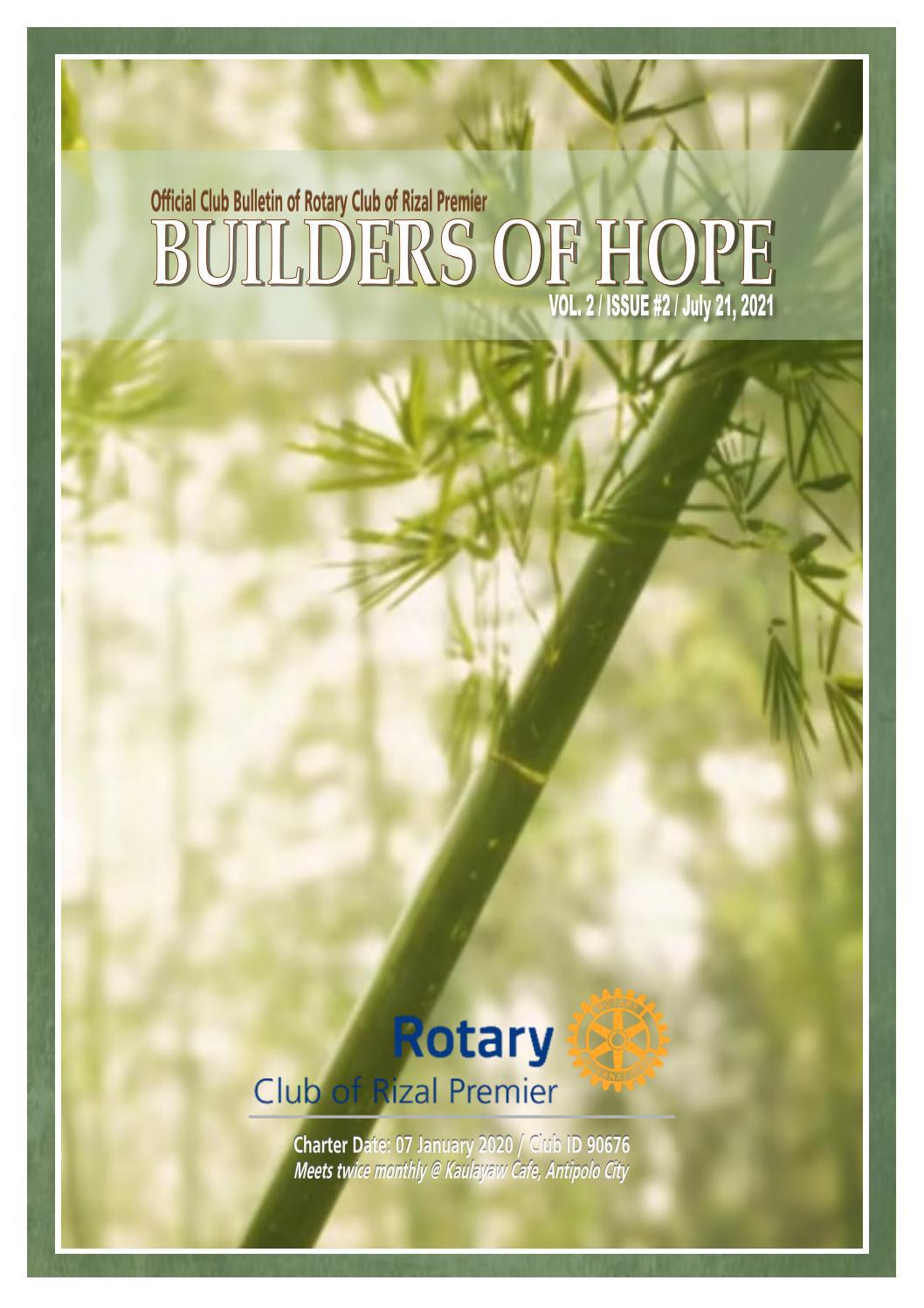 Builders of Hope #2, July 21, 2021 by monaliza cabitac - Issuu
