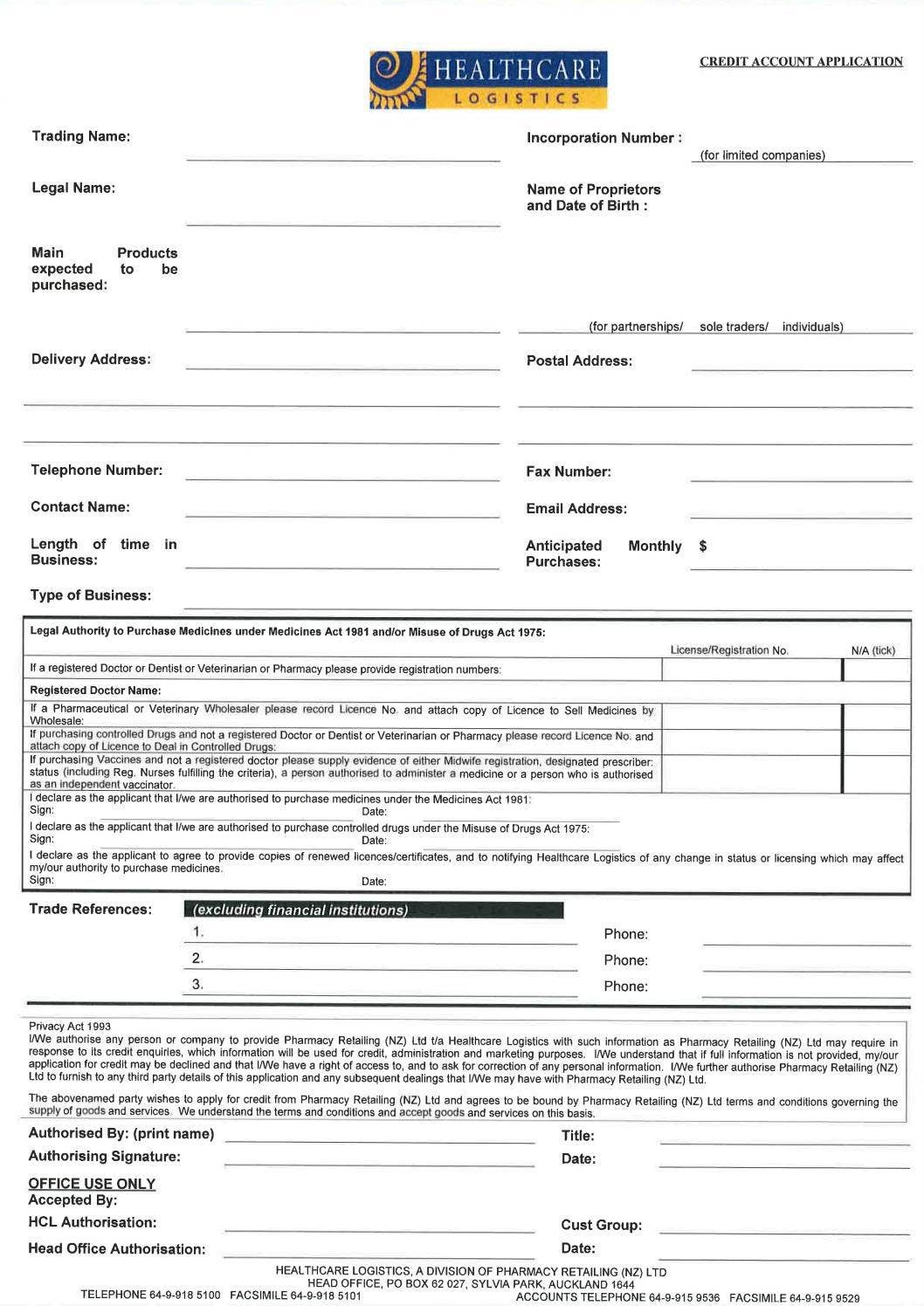 HCL Credit Application by WBOP PHO - Issuu