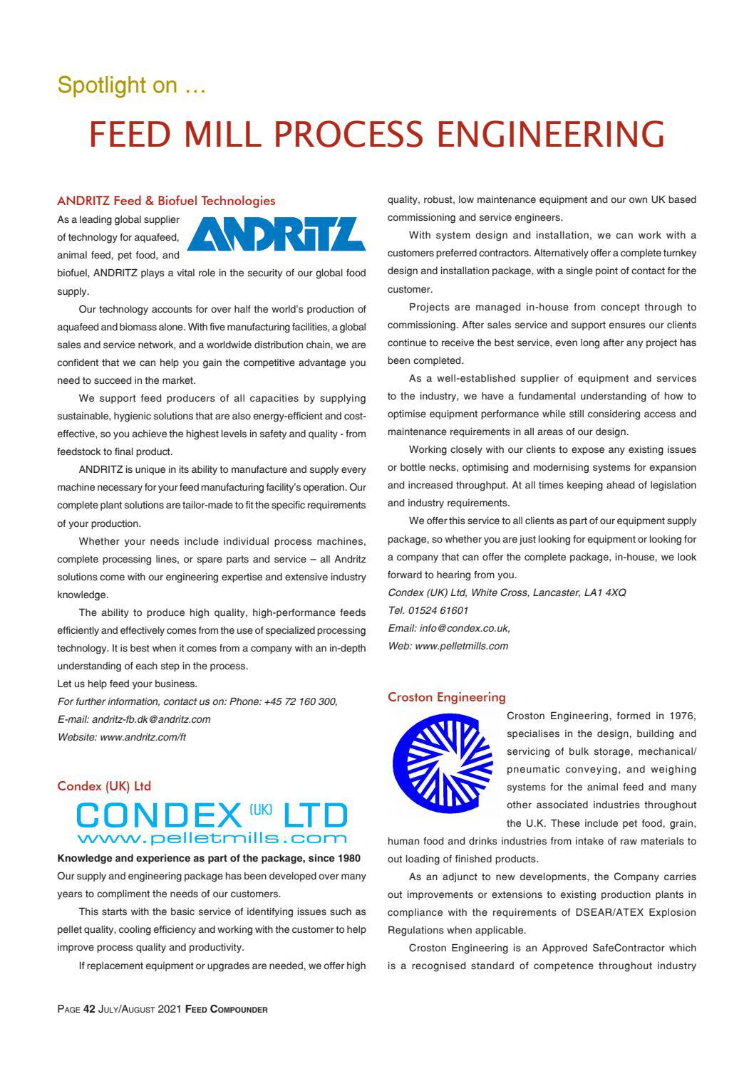 Feed Mill Process Engineering by Feed Compounder - Issuu