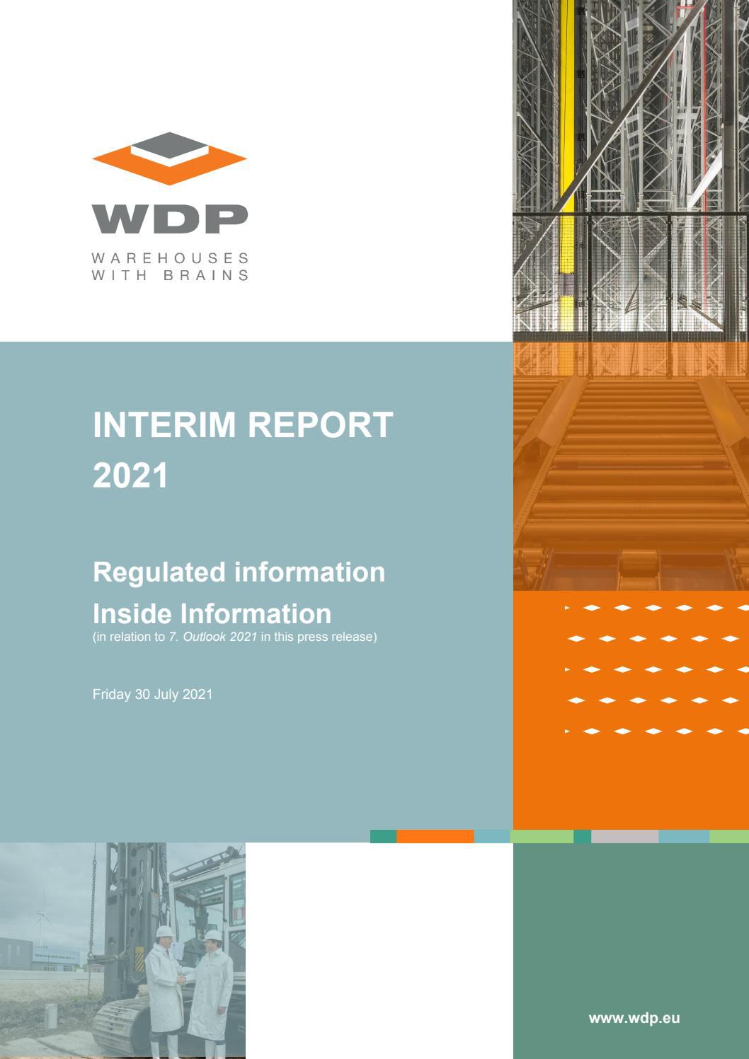 WDP Halfjaarverslag 2021 - EN by WDP - Warehouses with Brains - Issuu