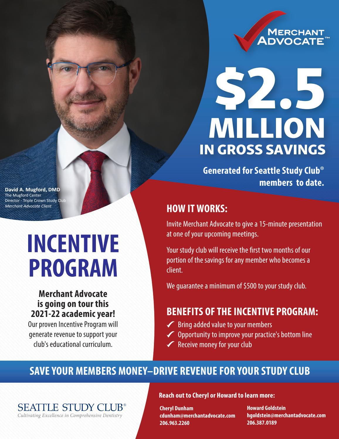 Sponsorship Opportunity Presented by Merchant Advocate by Seattle Study ...