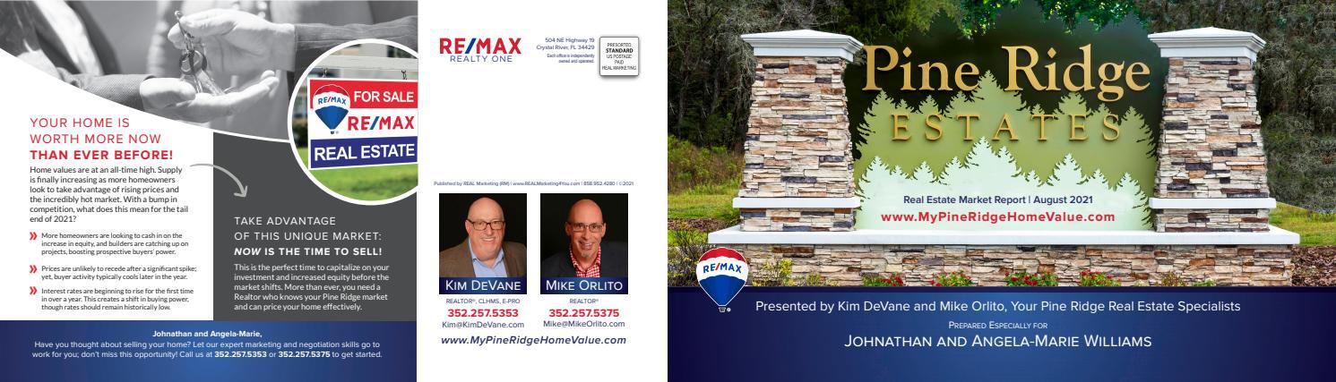 Kim DeVane - Pine Ridge - August 2021 by REAL Marketing - Issuu