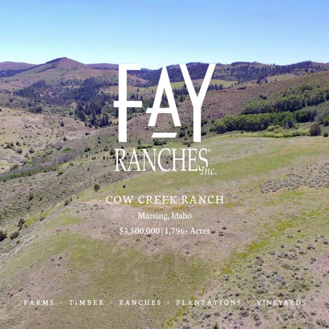 NOT MARKETING: Cow Creek Ranch | Fay Ranches by Fay Ranches - Issuu