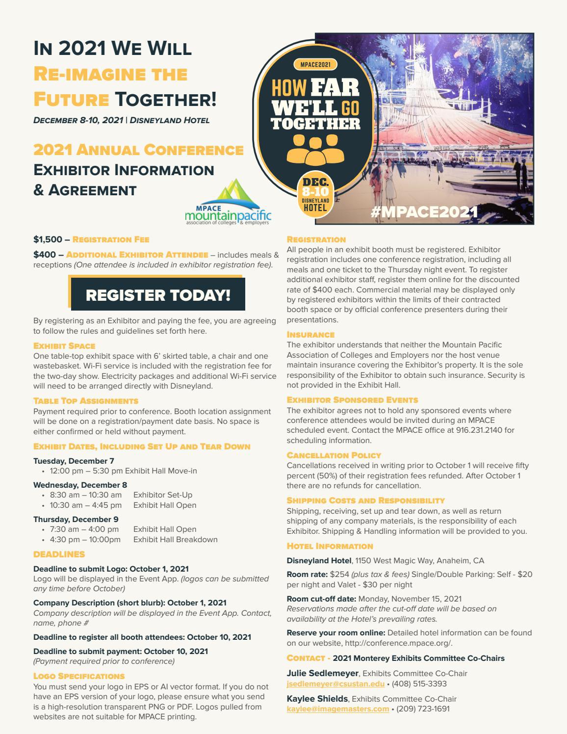 2021 MPACE Annual Conference - Exhibitor Information by SMA Launch - Issuu