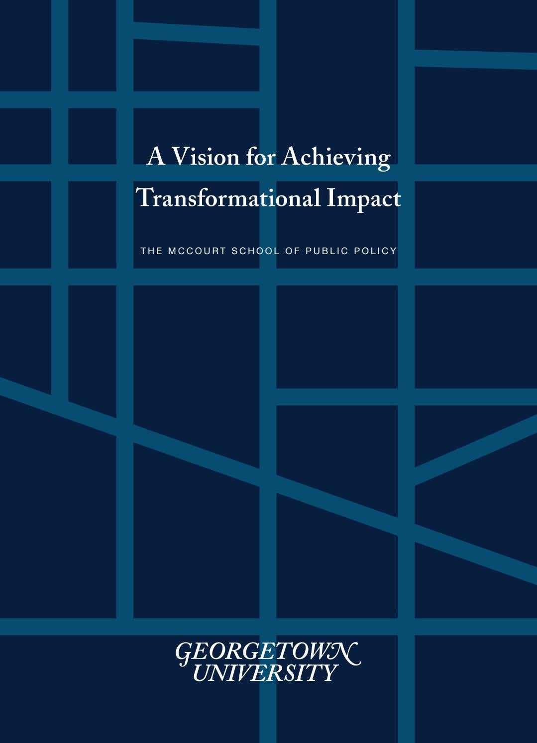 McCourt School of Public Policy Prospectus by Georgetown University ...