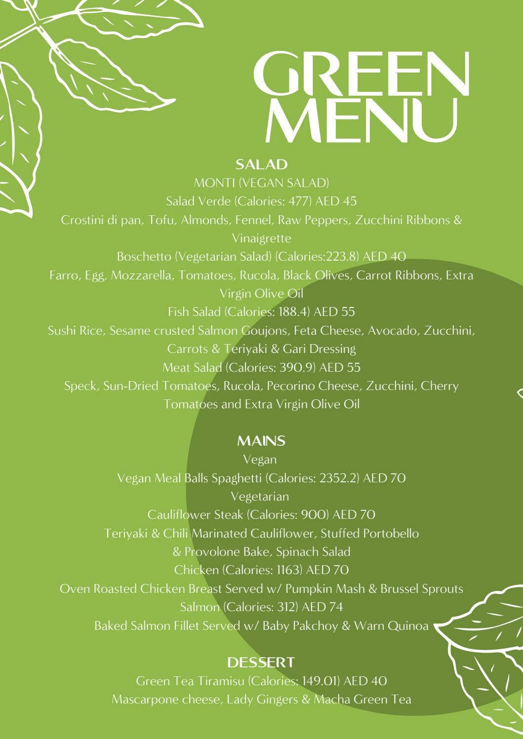 Green Menu - Rotana by Yas Plaza Hotels - Issuu