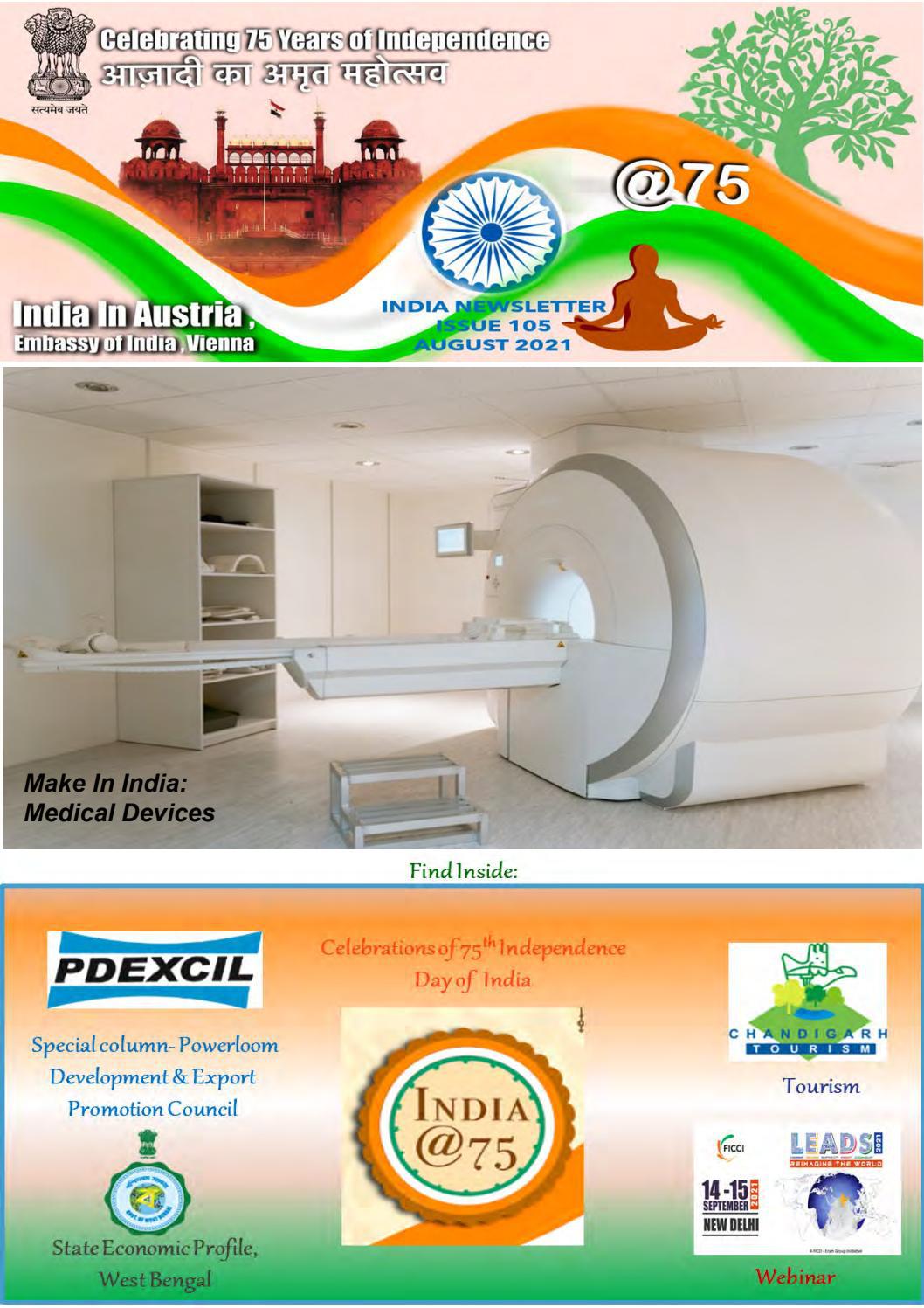 Embassy of India Newsletter- August 2021 by Indian Embassy Vienna - Issuu
