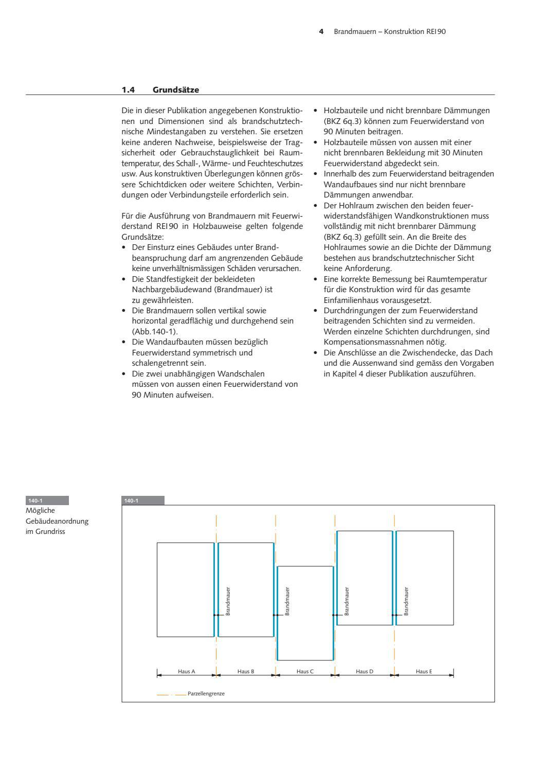 Brandmauern – Konstruktion REI 90, BSV 2003 by Lignum - Issuu