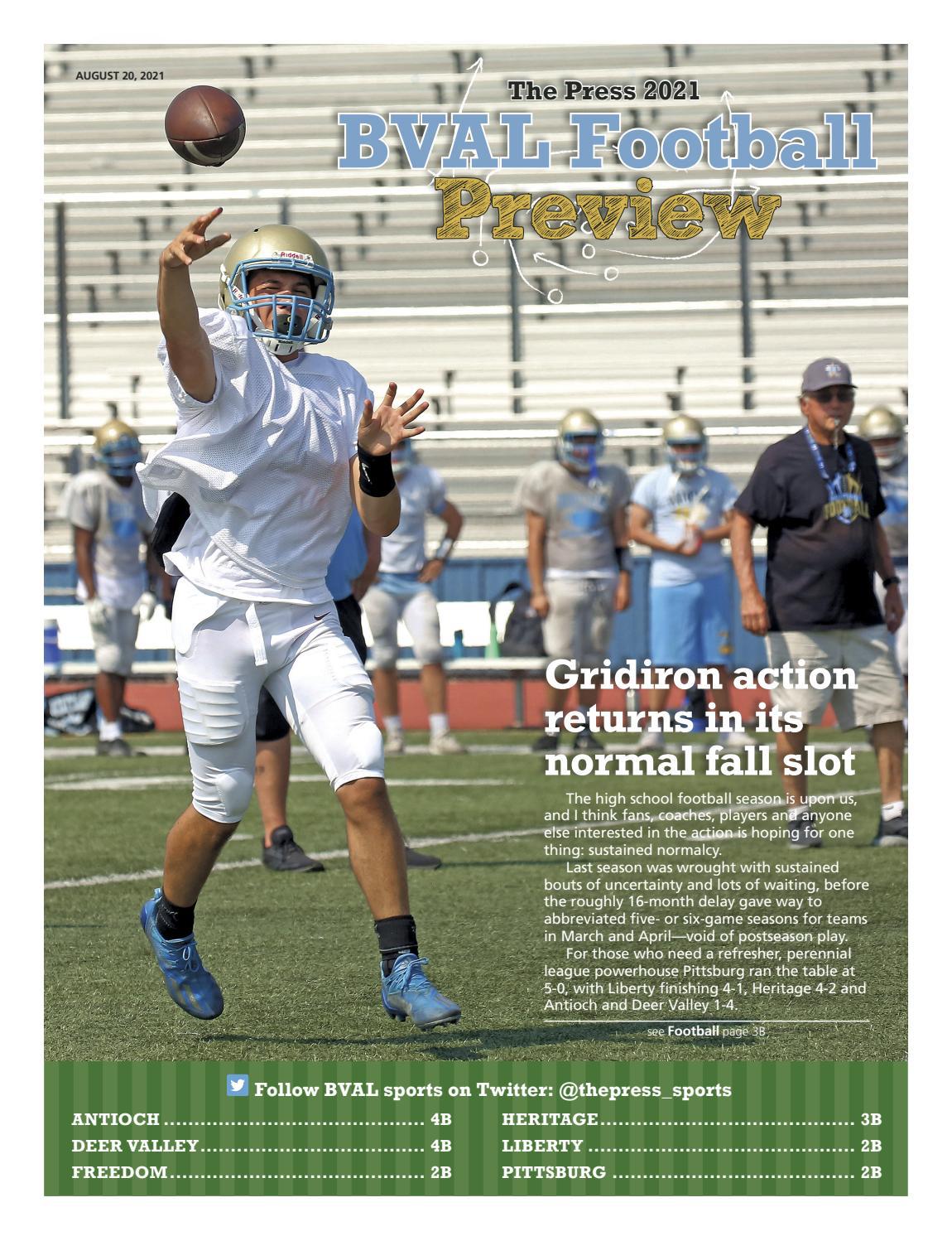 BVAL Football Preview 08.20.2021 by Brentwood Press & Publishing - Issuu