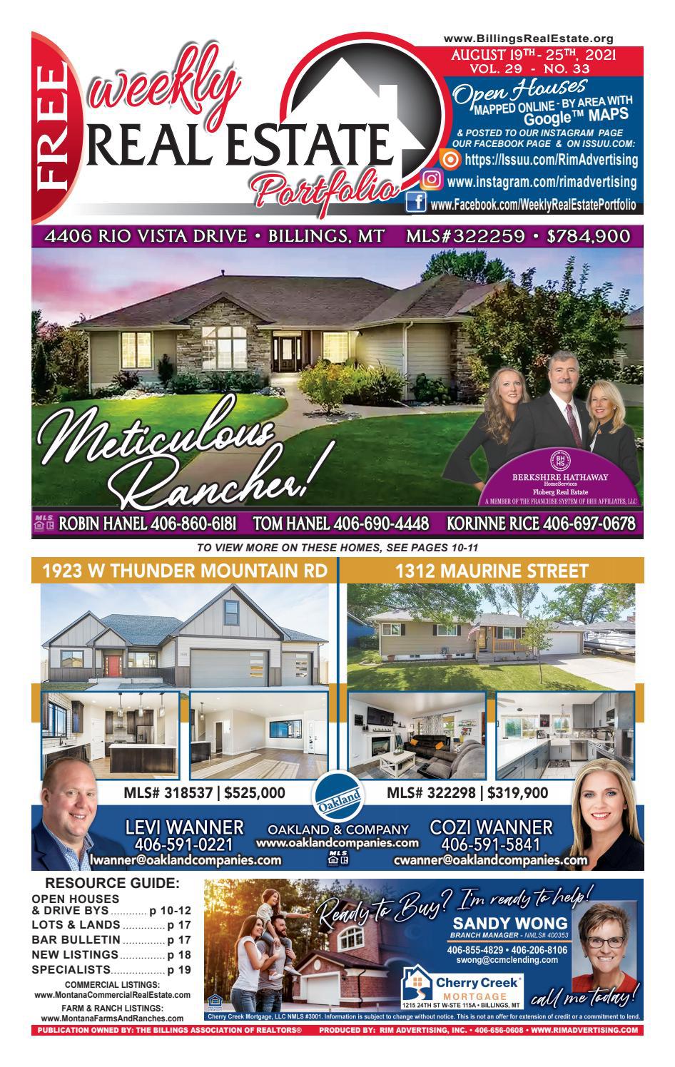 WEEKLY REAL ESTATE PORTFOLIO - August 19th, 2021 by RIMAdvertising - Issuu