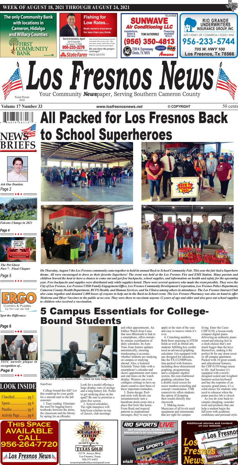Los Fresnos News | August 18, 2021 by La Feria News - Issuu