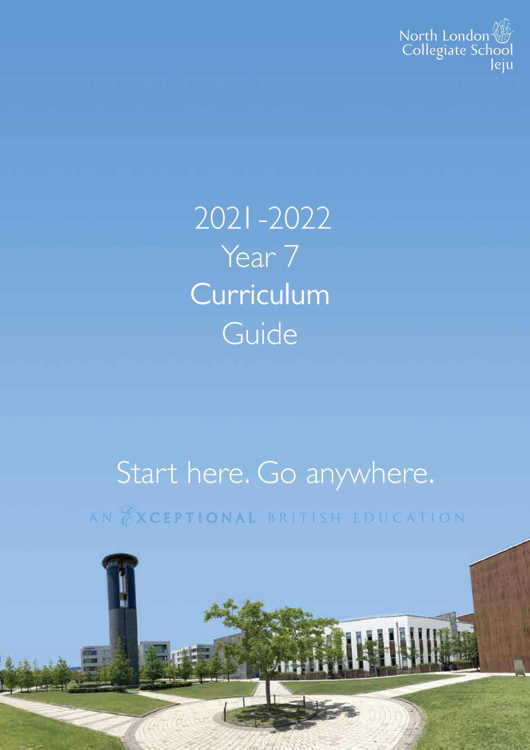 2021-22 Year 7 Curriculum Guide (Korean) by North London Collegiate ...