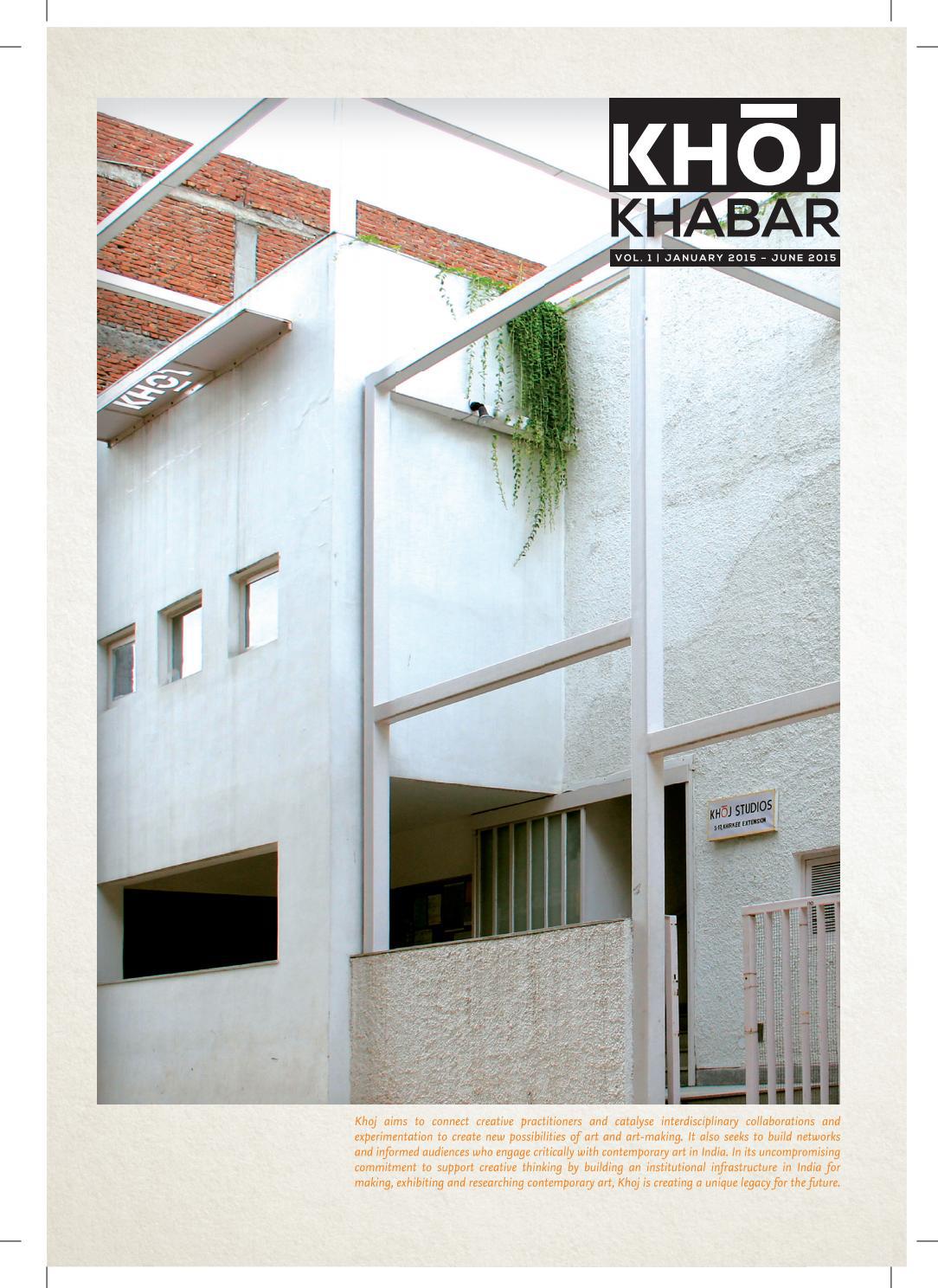 Khoj Khabar (Volume 1) by Khoj International Artists' Association - Issuu