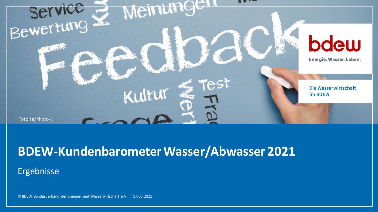 BDEW-Kundenbarometer Wasser by BDEW - Issuu