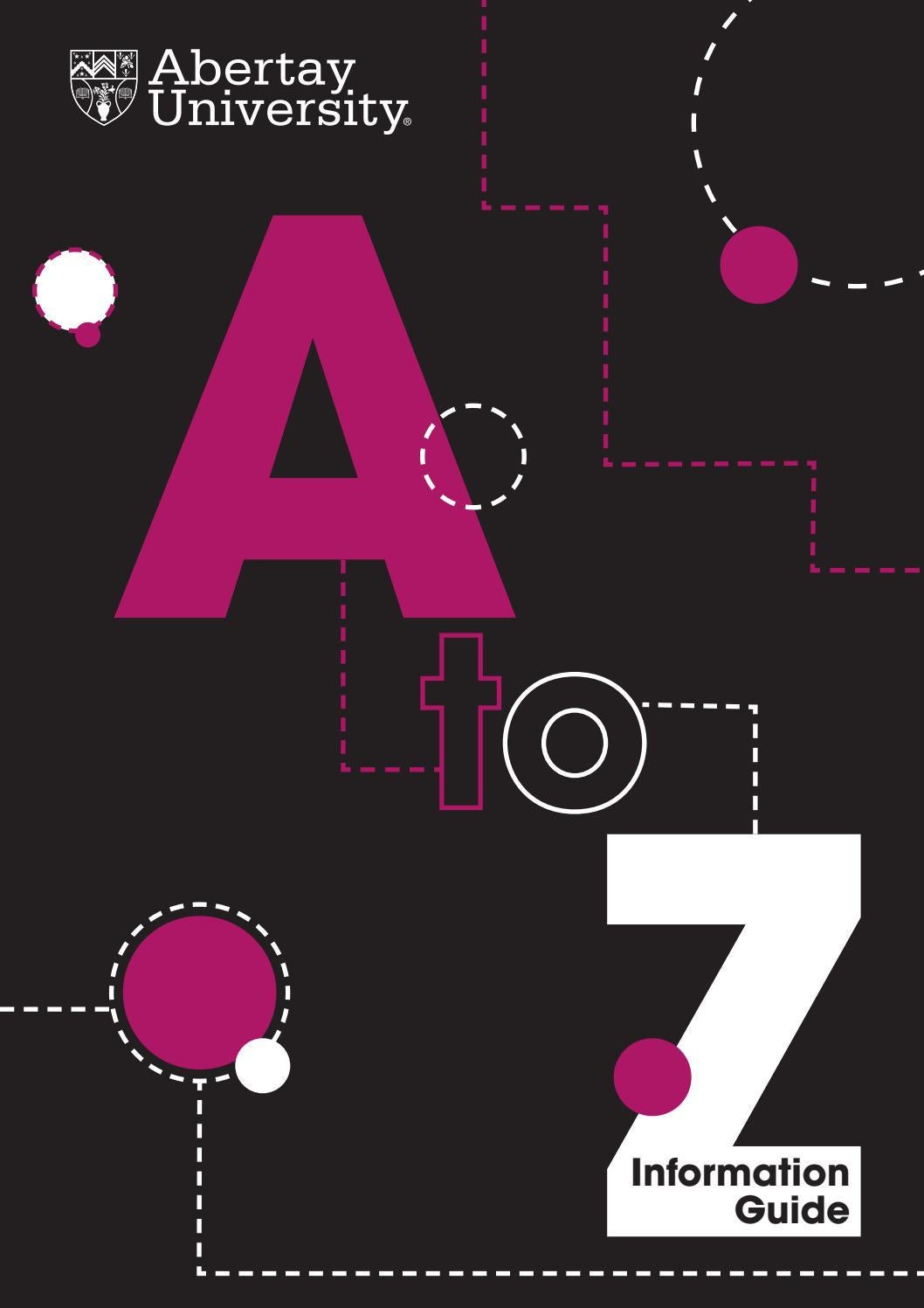 A-Z of Student Life | Abertay University by Abertay University - Issuu
