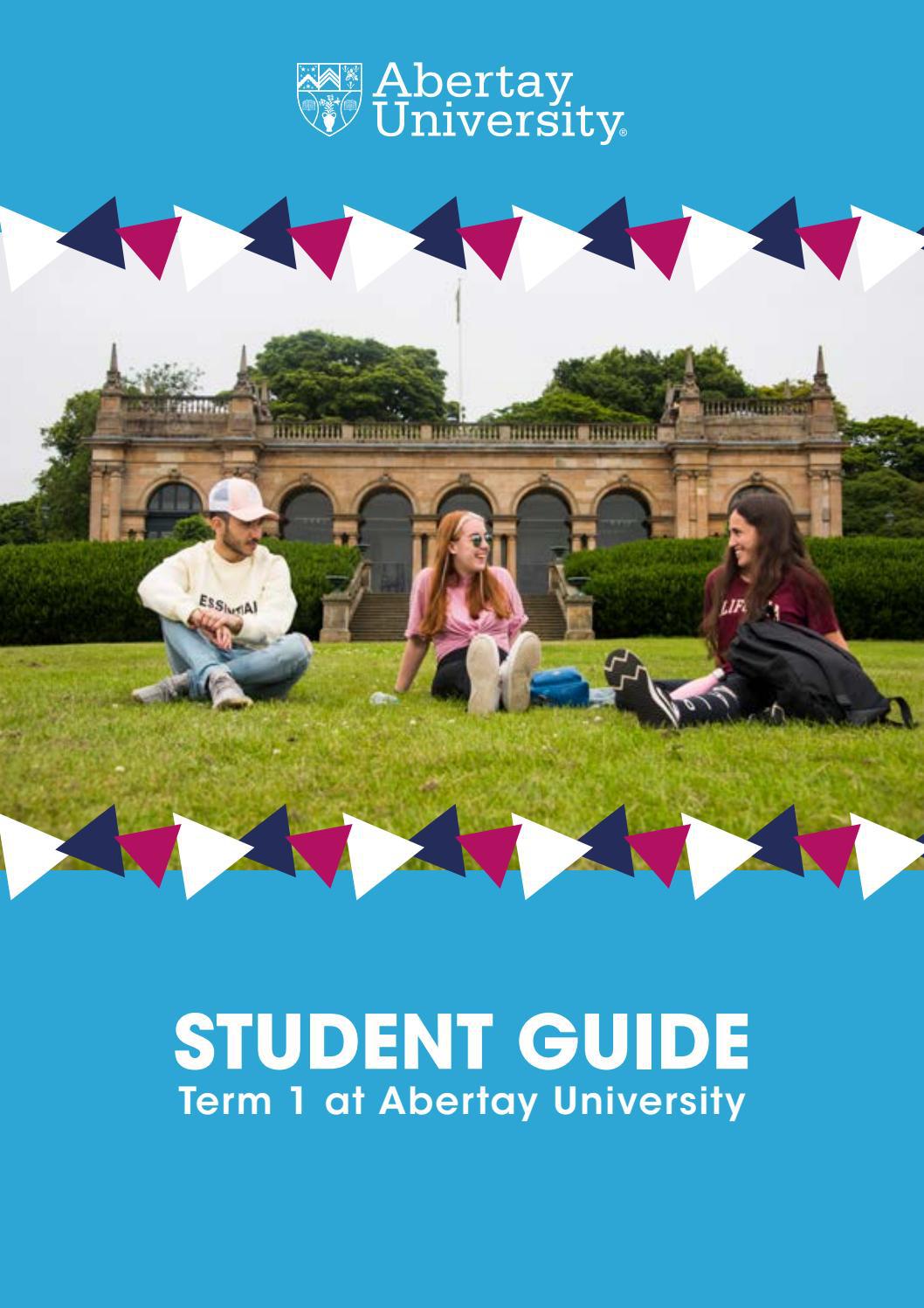 Student Guide to Term 1 | Abertay Univeristy by Abertay University - Issuu