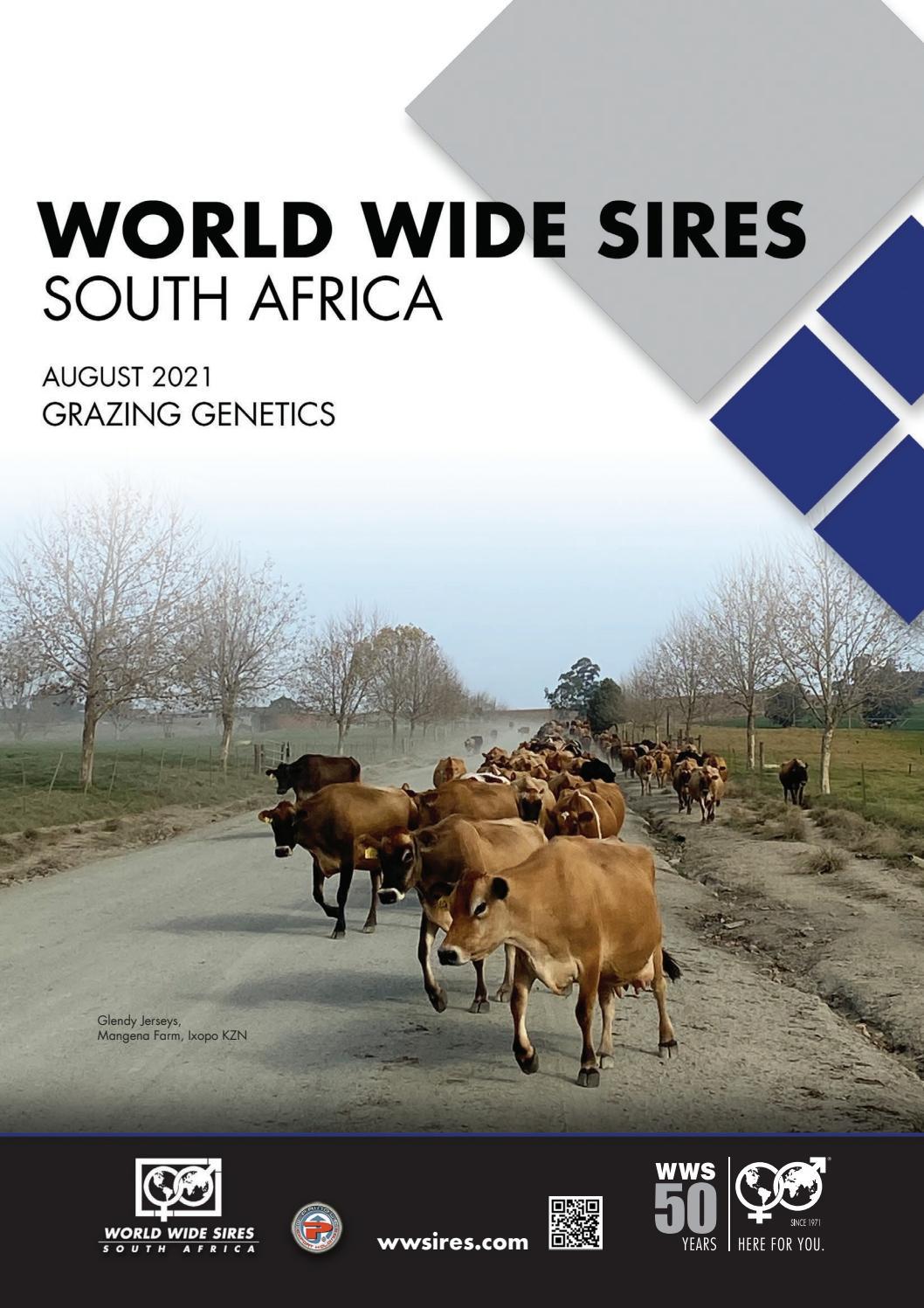 August 2021 World Wide Sires South Africa Grazing Genetics Catalog by ...
