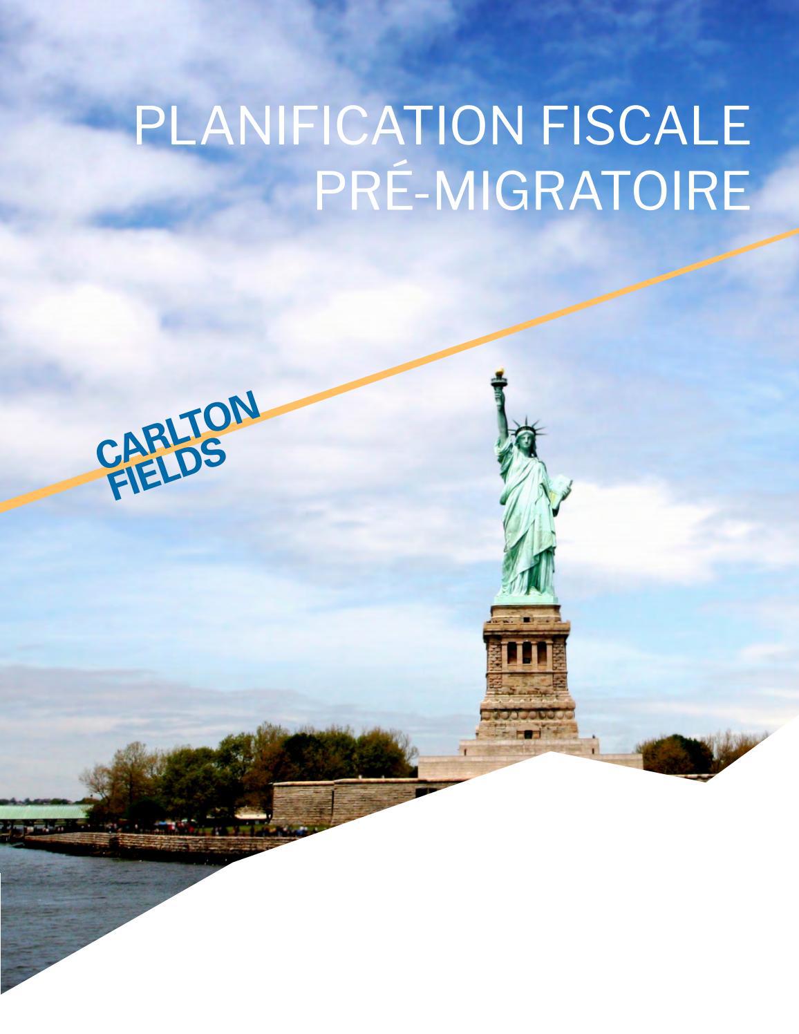 Immigration: Pre-Immigration Tax Planning Brochure - French by Carlton ...