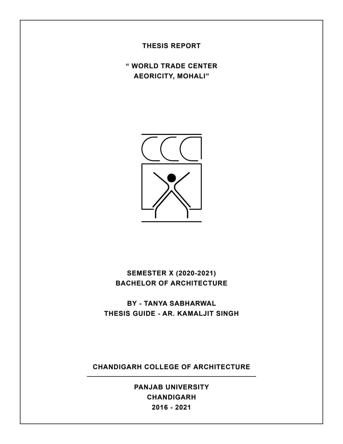 Architecture Thesis Report | World Trade Center | Tanya Sabharwal by ...