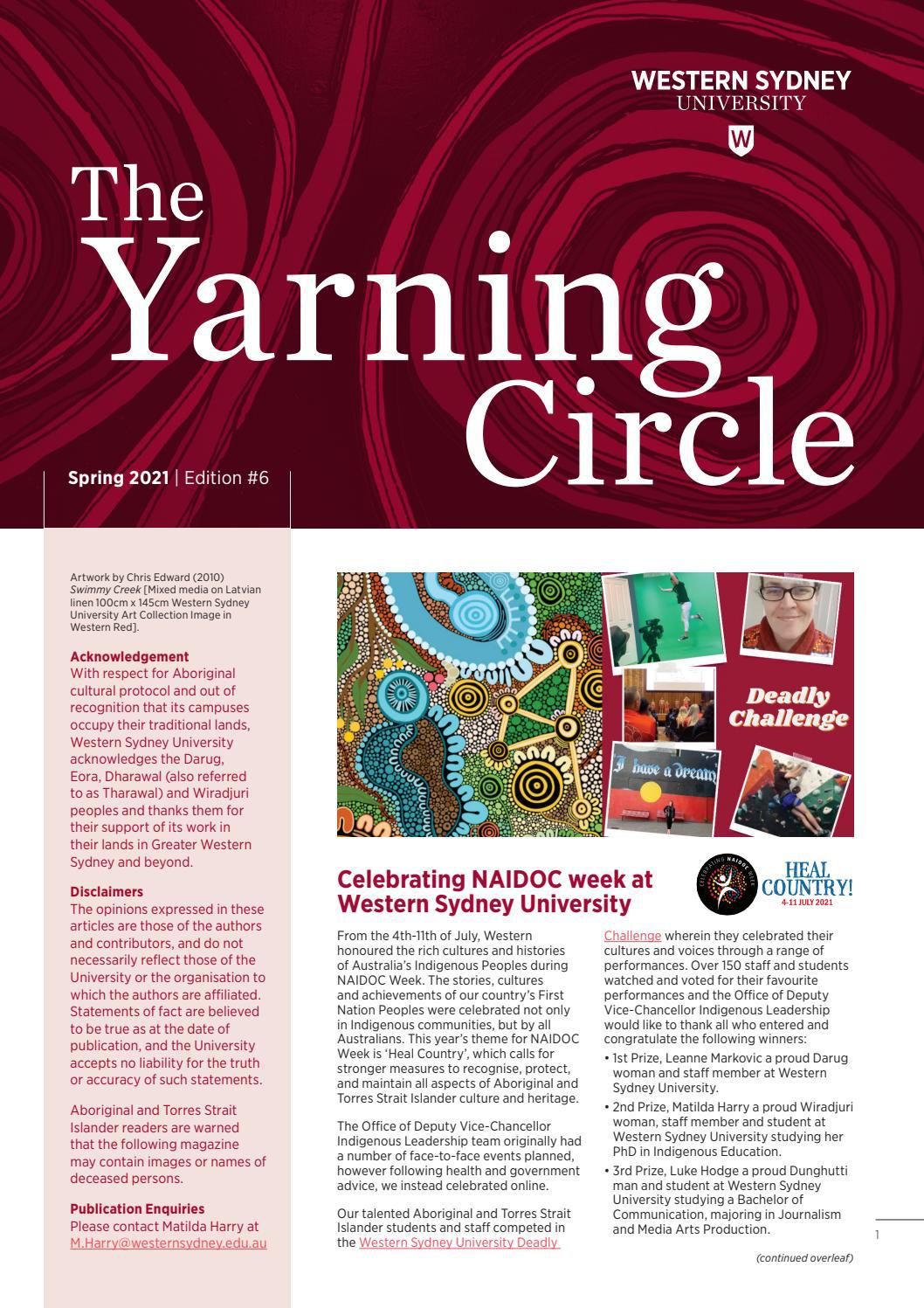 The Yarning Circle Sixth Edition by WSU_Office_of_DVCIL - Issuu