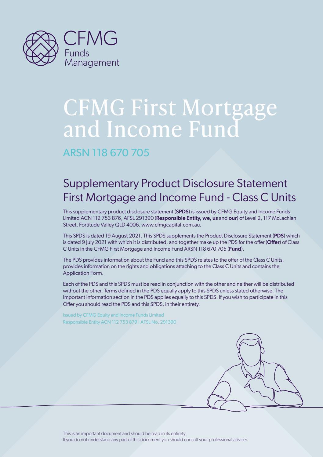 CFMG Funds Management First Mortgage and Income Fund SPDS - Class C Units by CFMG_Capital - Issuu