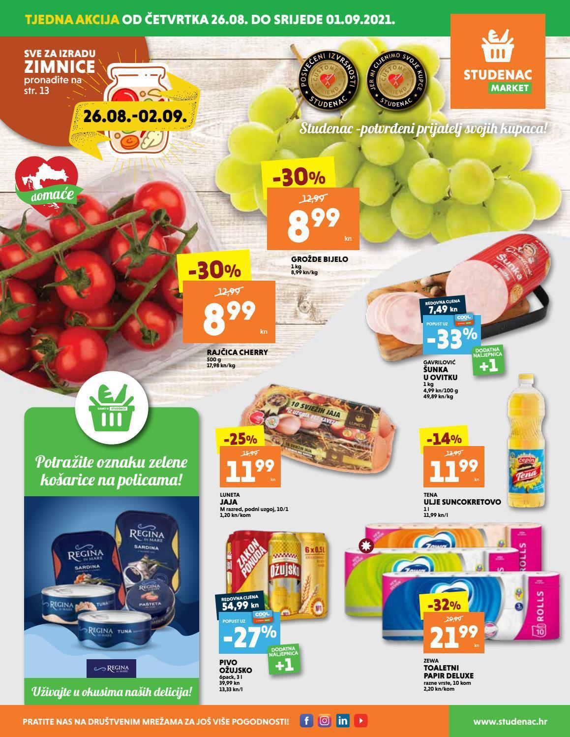 Studenac katalog od 26.08.-01.09.2021. by Catalog.hr - Issuu