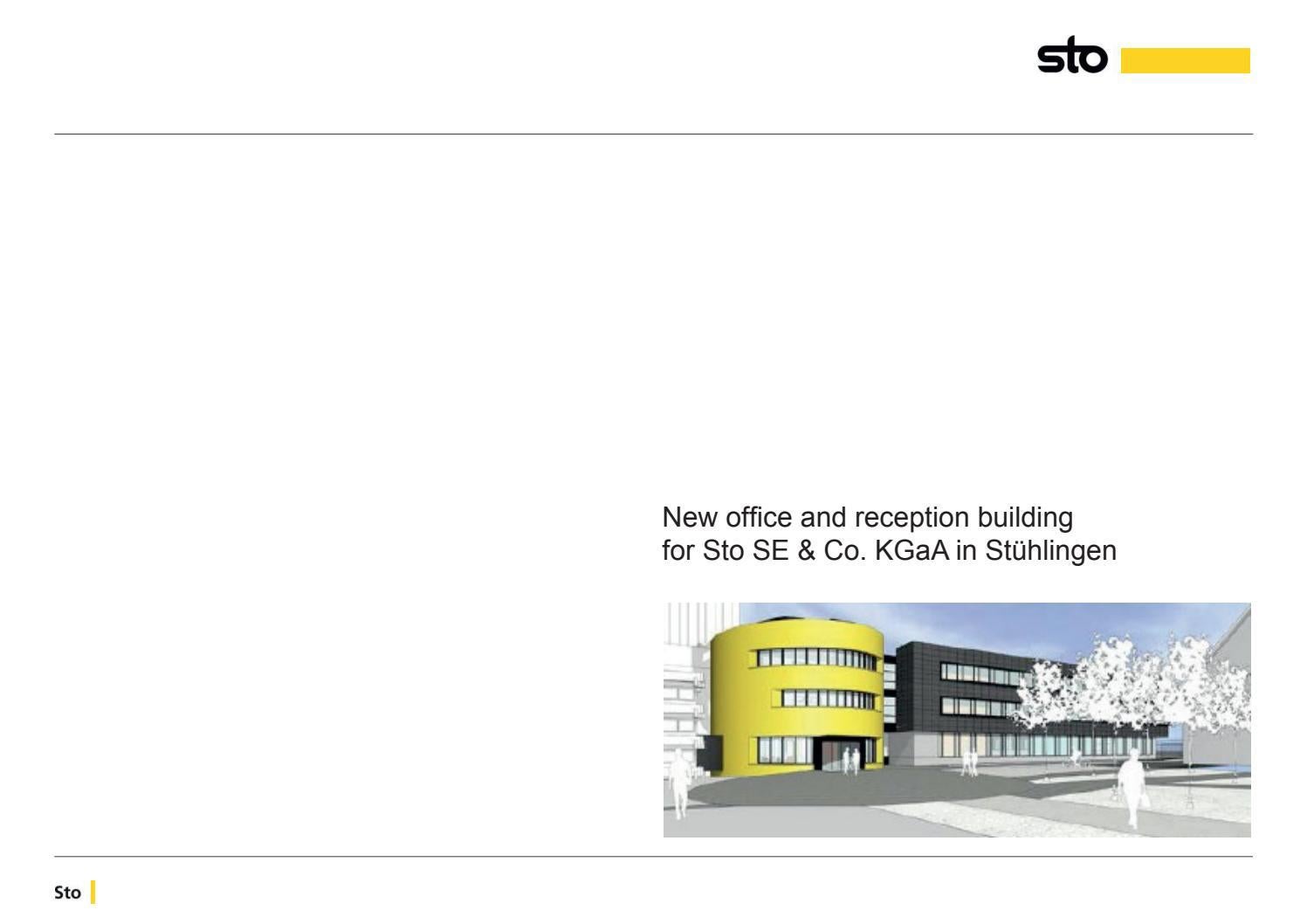 New office and reception building for Sto SE & Co. KGaA in Stühlingen ...