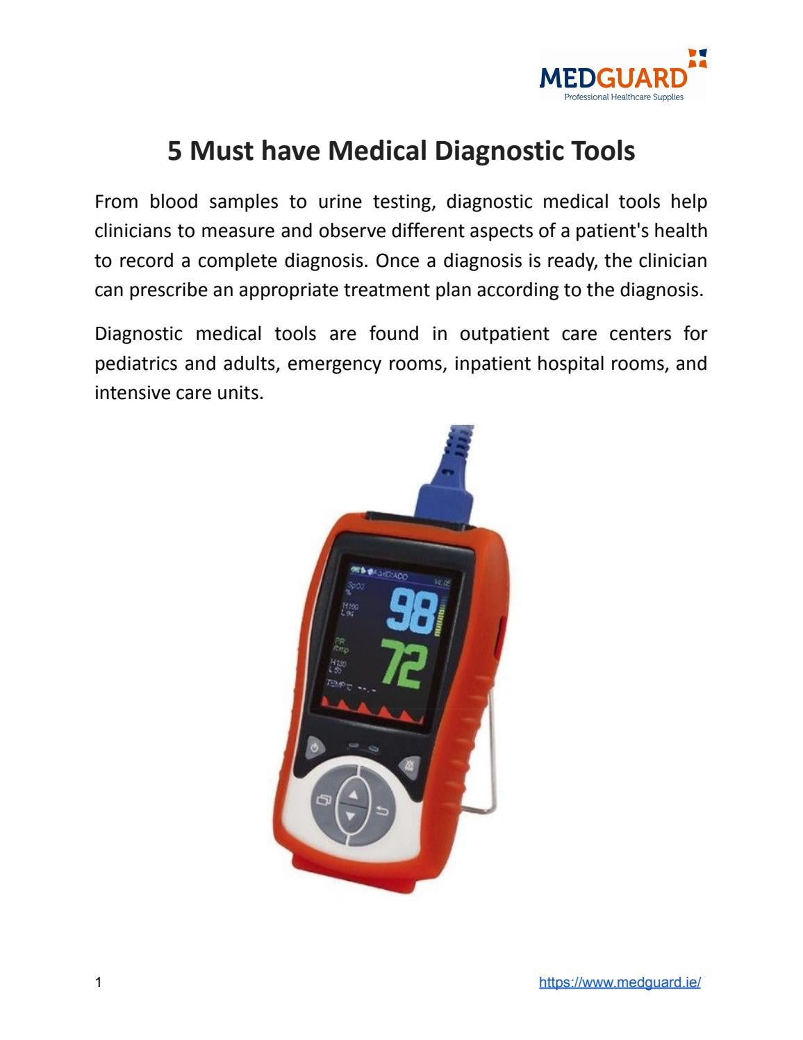 5 Must have Medical Diagnostic Tools by Med Guard - Issuu