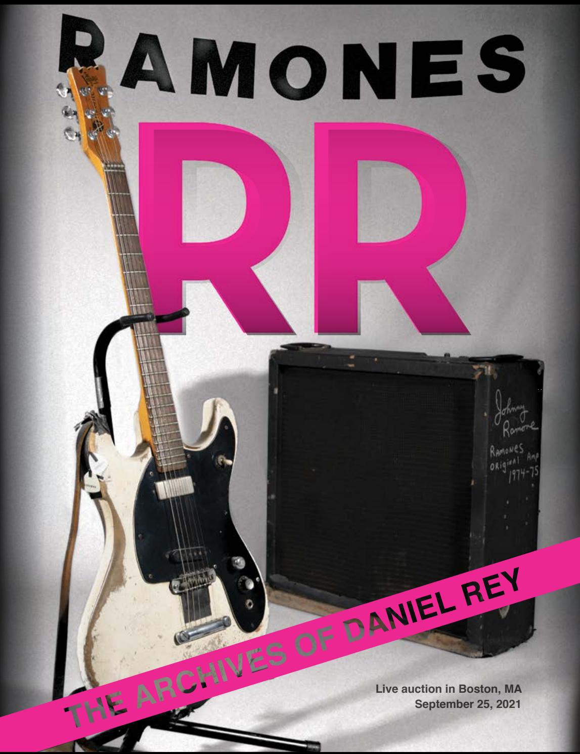 RR Auction: The Ramones Archives of Daniel Rey by RR Auction - Issuu