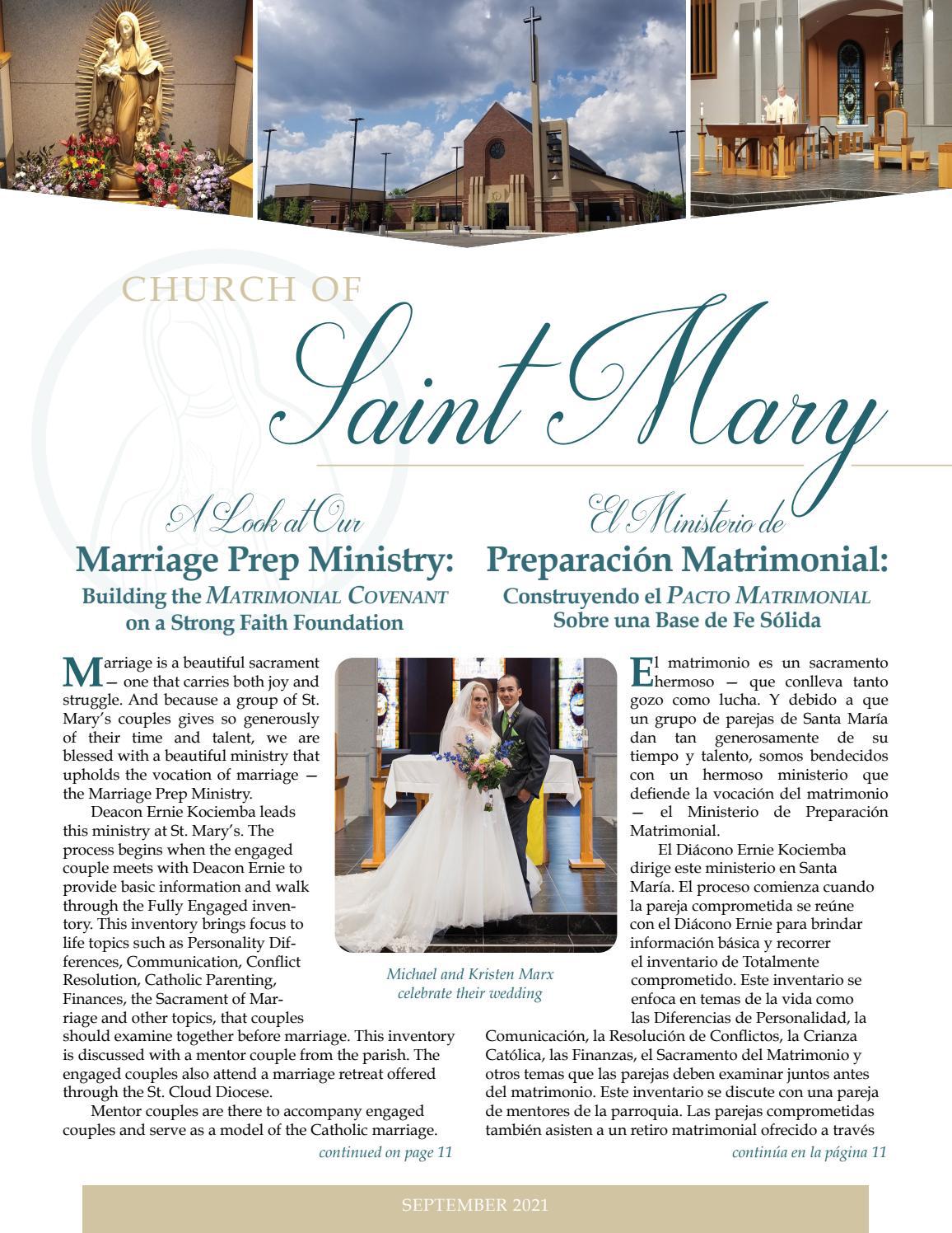 Church of St. Mary Parish Newsletter — September 2021 by Catholic ...