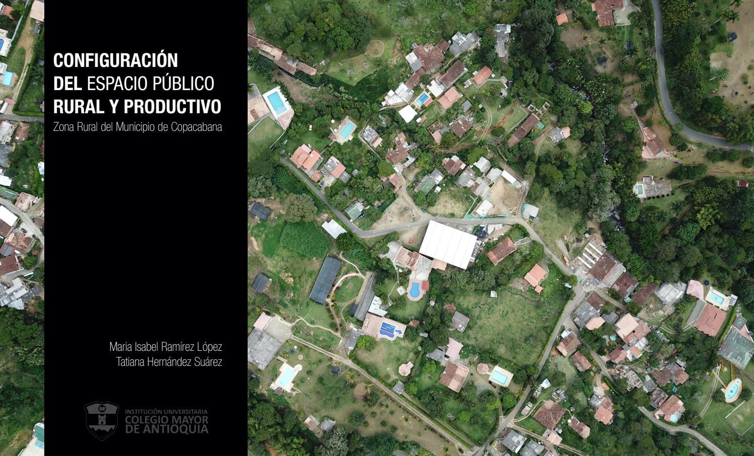 Configuración del espacio público rural y productivo. Zona rural del ...