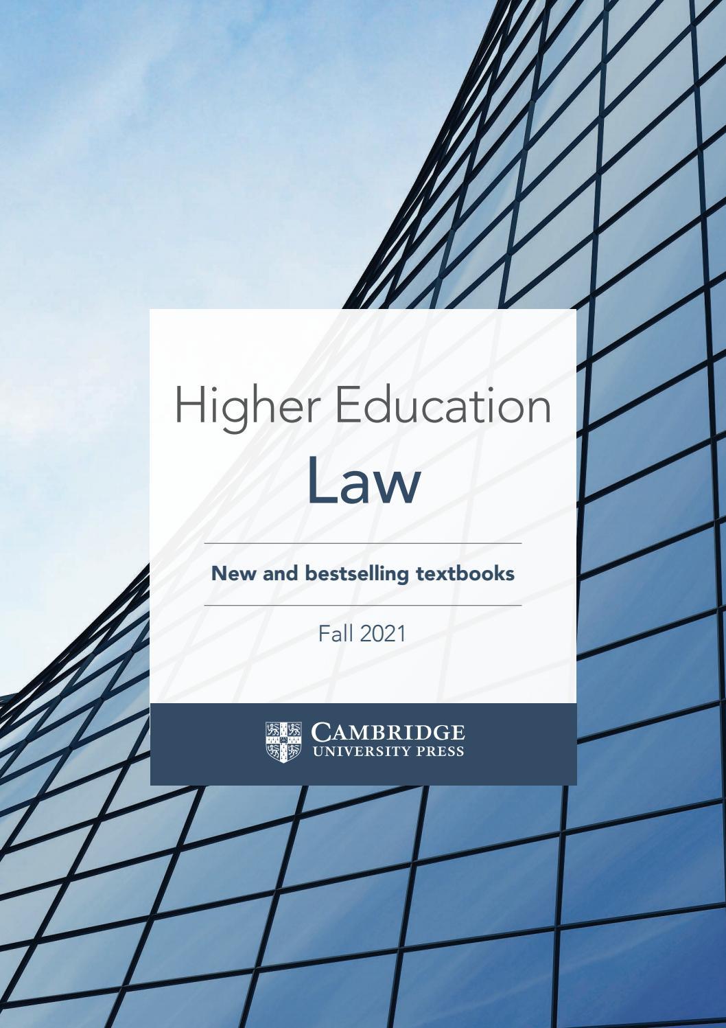 Law Textbooks from Cambridge University Press - Fall 2021 by Cambridge ...